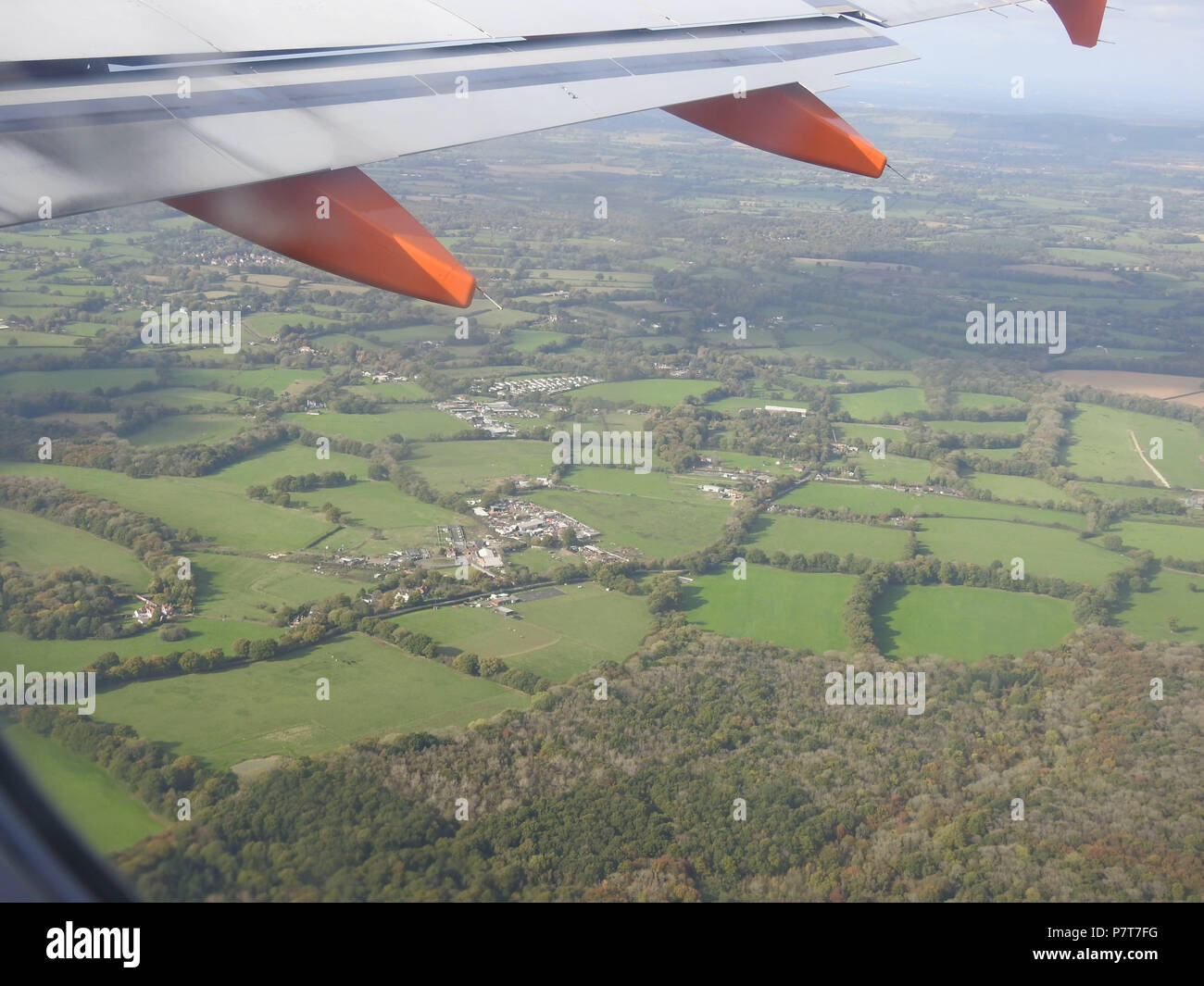 Photographed from aircraft during a flight from London to Rhodes. View ...