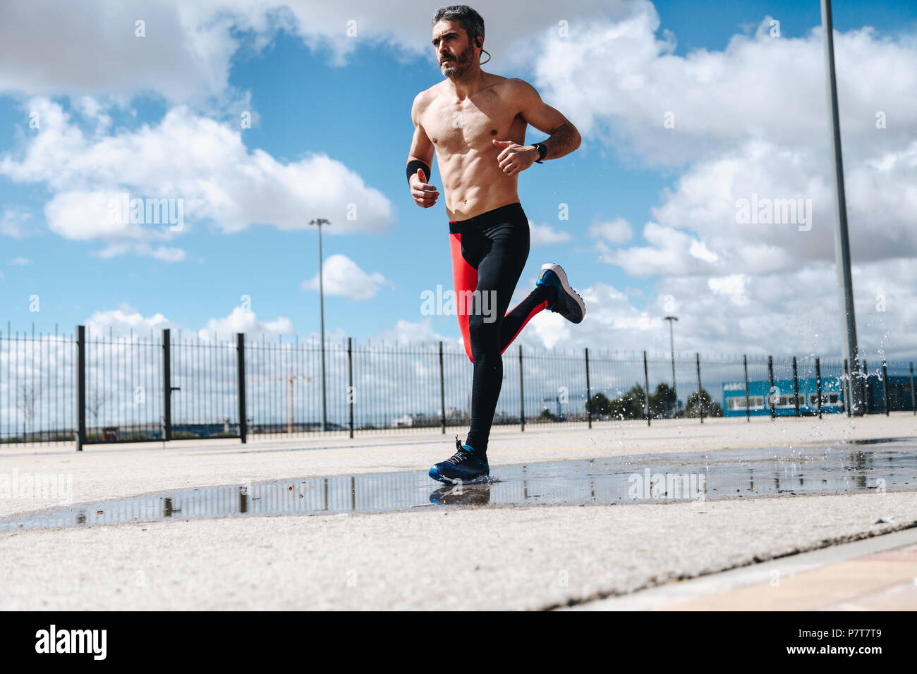 Wet rain puddles water shoes hi-res stock photography and images - Alamy