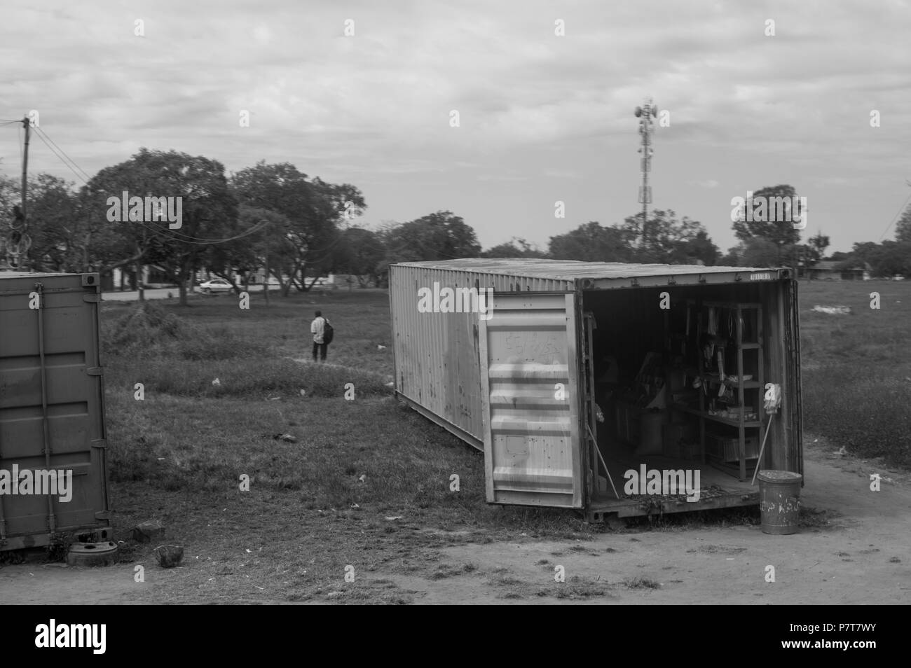 Man walking inside a park hi-res stock photography and images - Alamy
