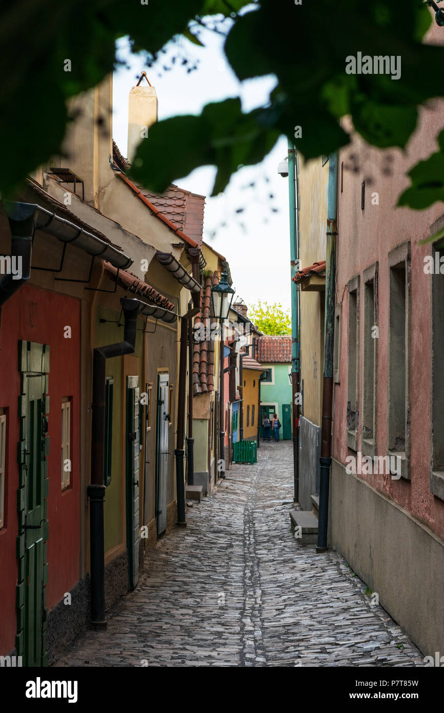 Golden Lane in Prague Castle Stock Photo - Alamy