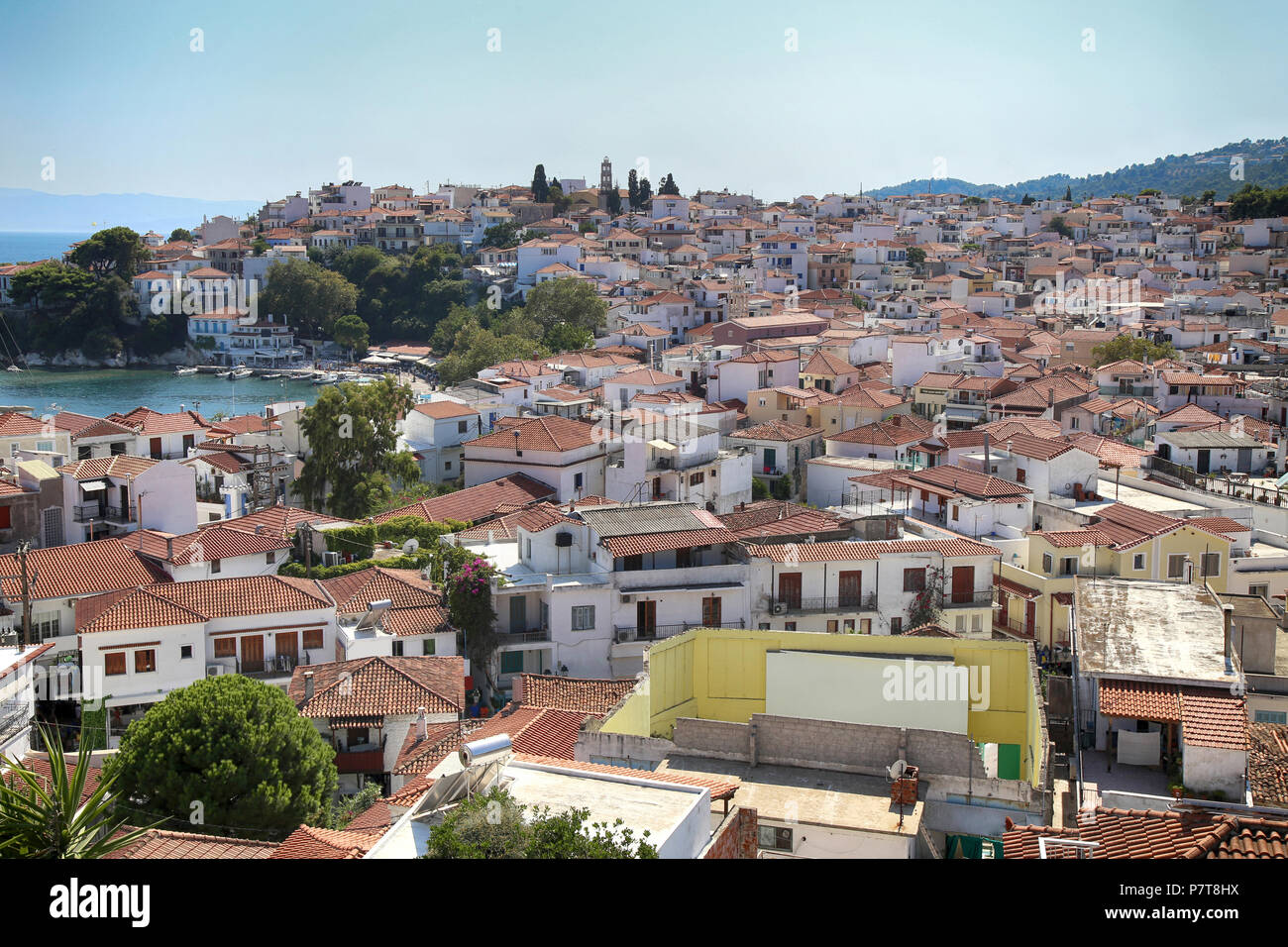Skiathos town on Skiathos island, Greece Stock Photo - Alamy