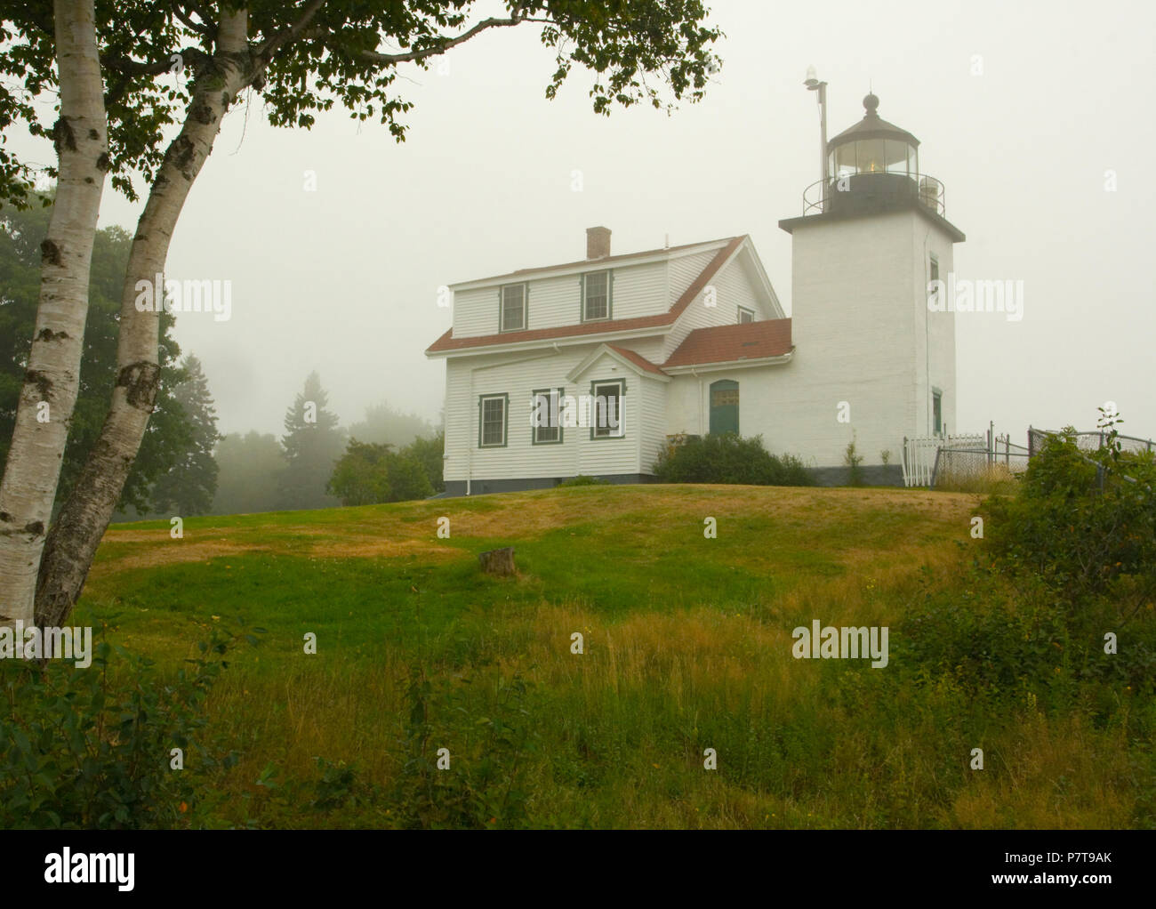 Fort Point Lighthouse Stock Photo - Alamy