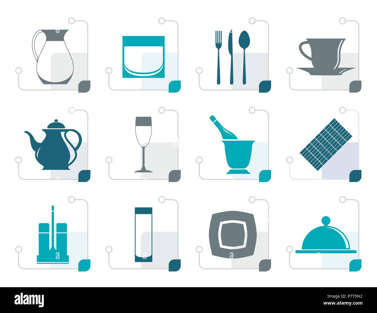 Pitcher water restaurant Stock Vector Images - Alamy