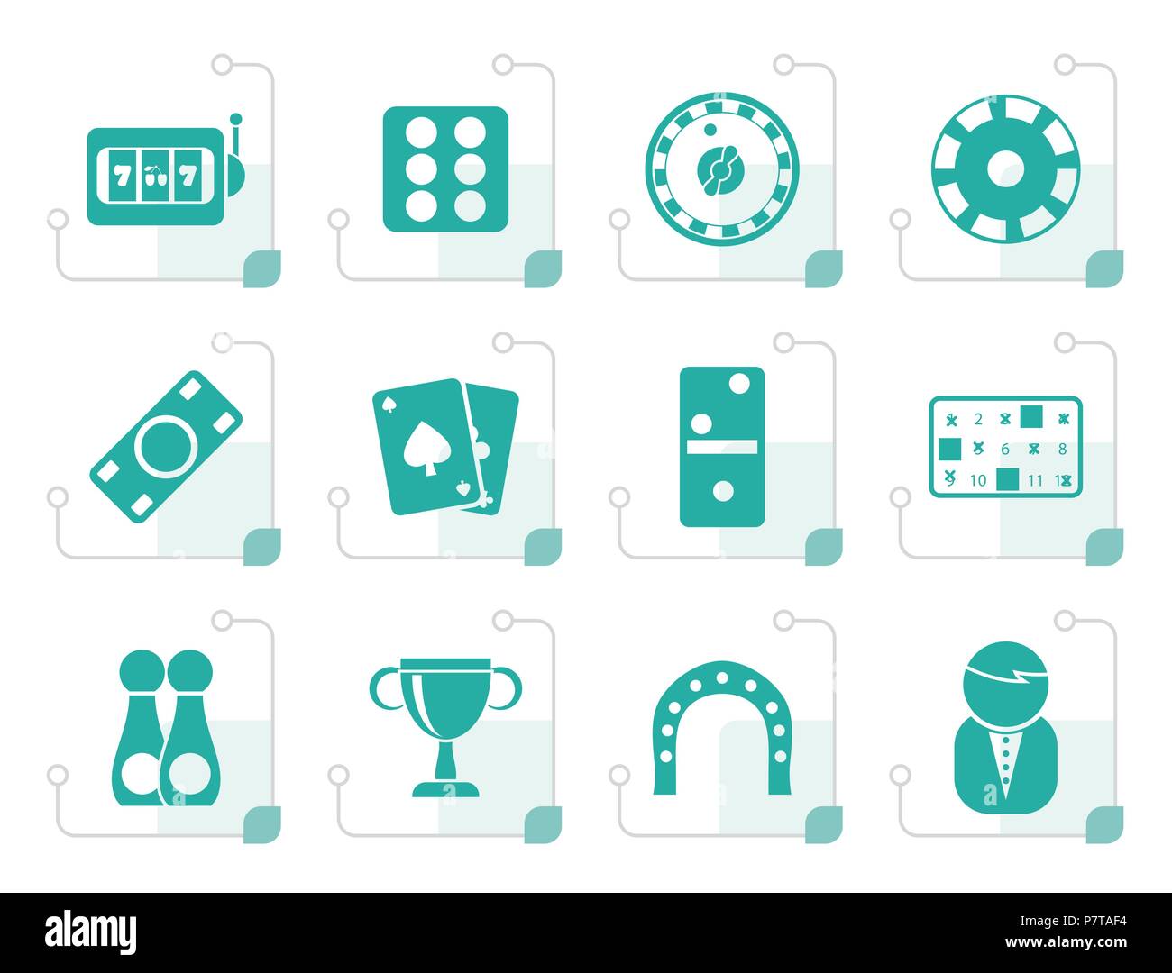 Bingo card icon vector vectors hi-res stock photography and images - Alamy