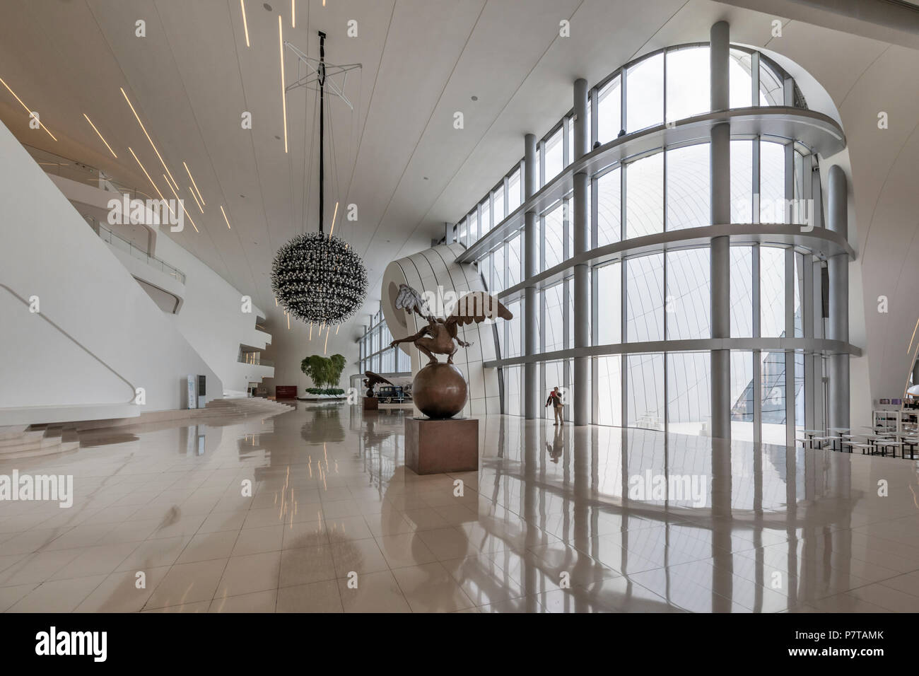 Interior view of The Heydar Aliyev Center,Baku,Azerbaijan Stock Photo ...