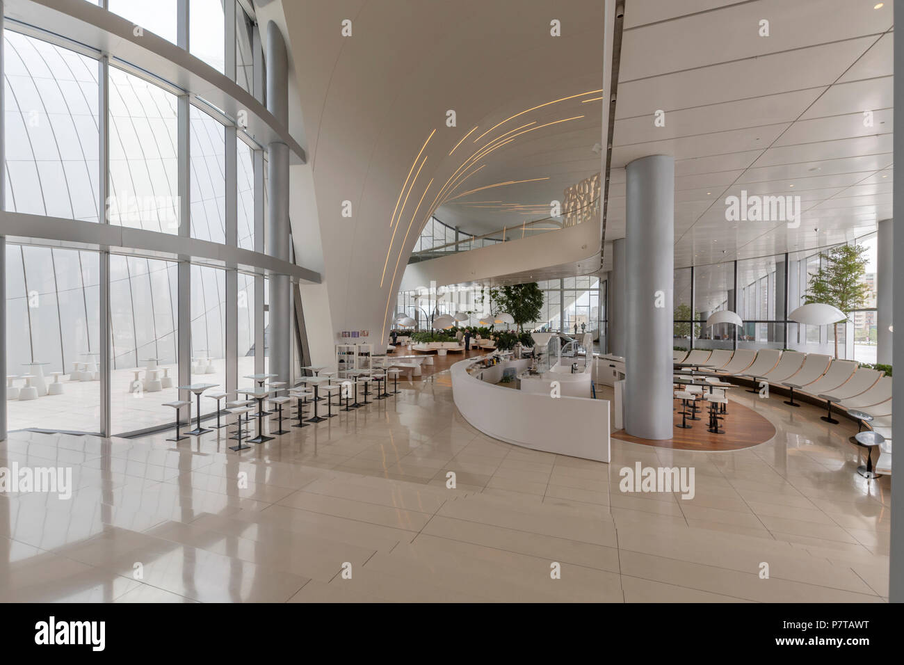 Interior view of The Heydar Aliyev Center,Baku,Azerbaijan Stock Photo ...