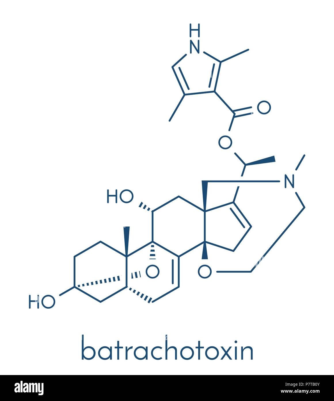 Batrachotoxin poison molecule Stock Vector Images - Alamy