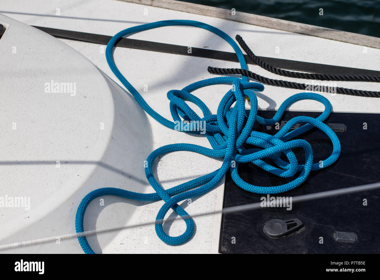 Rigging of deep-sea sailboats. Sailing accessories on a yacht. Season ...