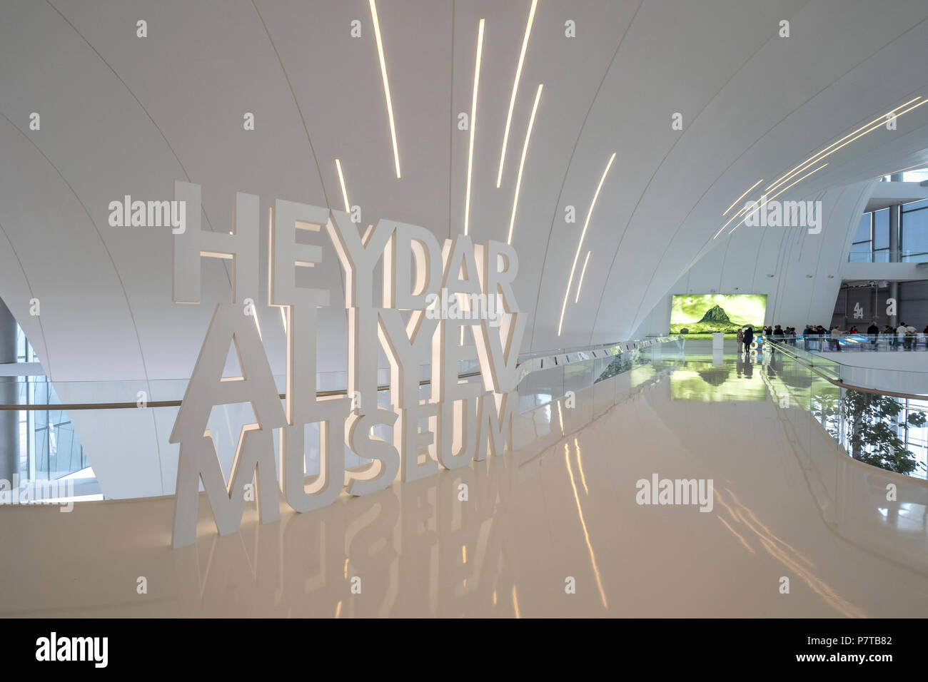 Interior of heydar aliyev center hi-res stock photography and images ...