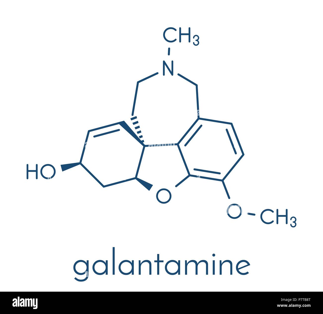 Galantamine alkaloid molecule. Found in Caucasian snowdrop, used in treatment of Alzheimer's ...