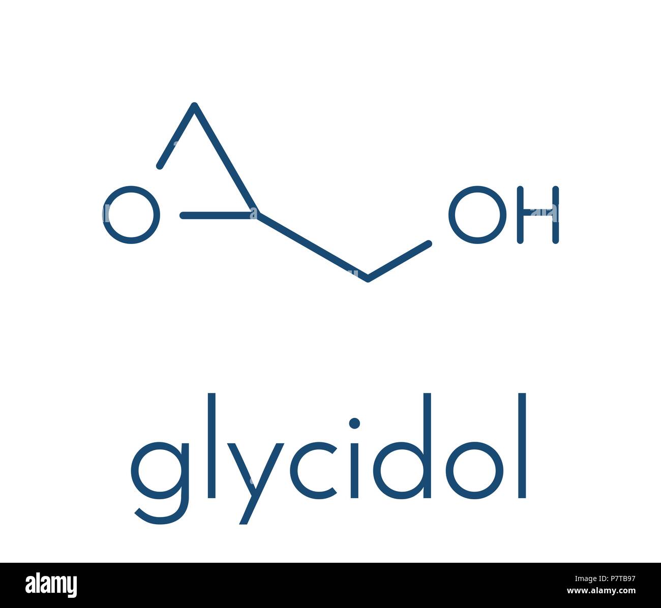 Glycidol molecule. Skeletal formula Stock Vector Image & Art - Alamy