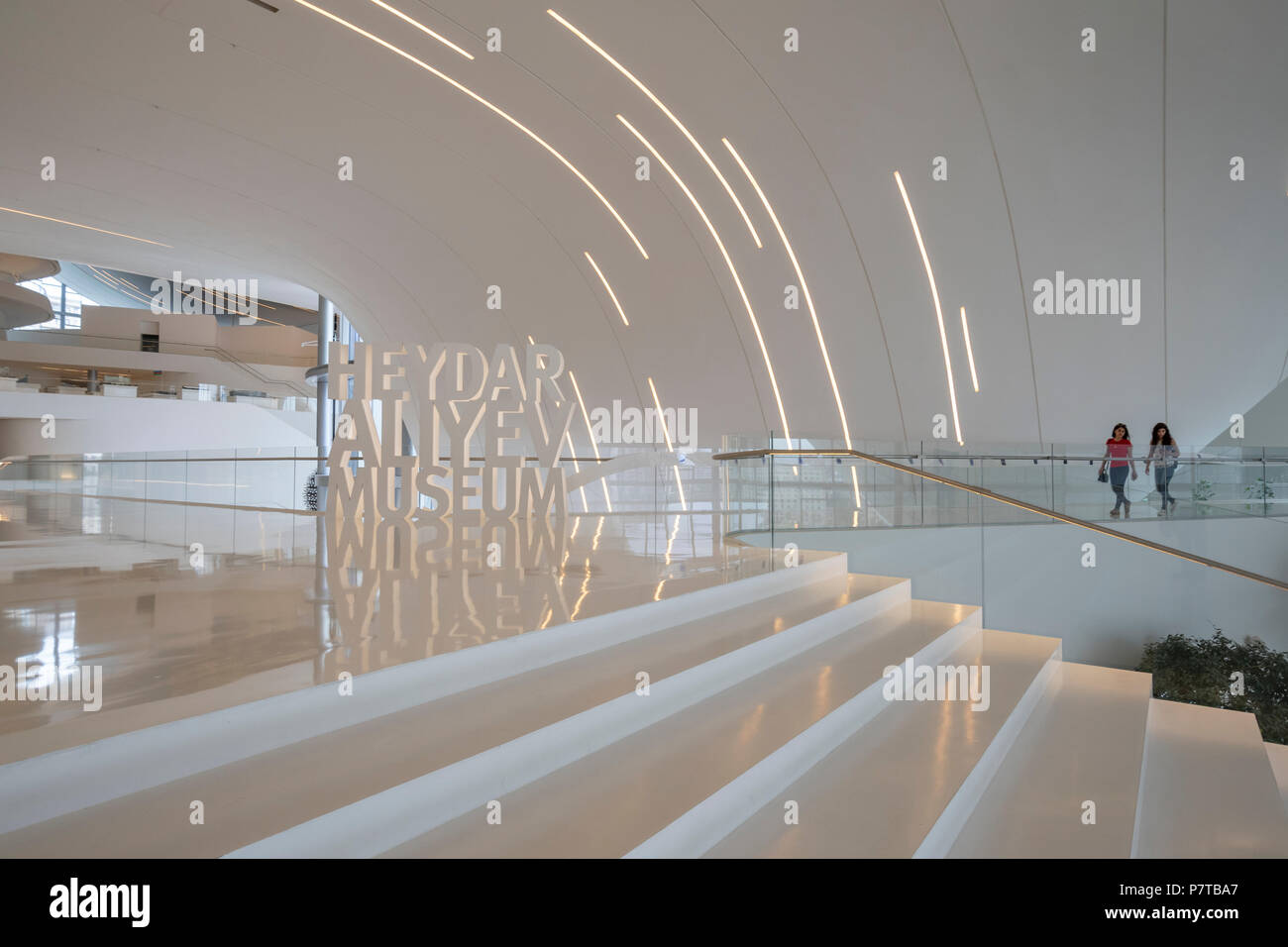 Interior view of The Heydar Aliyev Center,Baku,Azerbaijan Stock Photo ...
