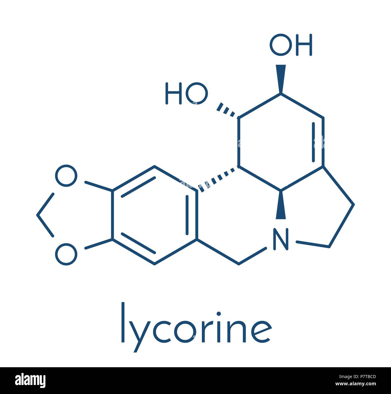 Lycorine alkaloid molecule. Found in Amaryllidaceae plants, including ...