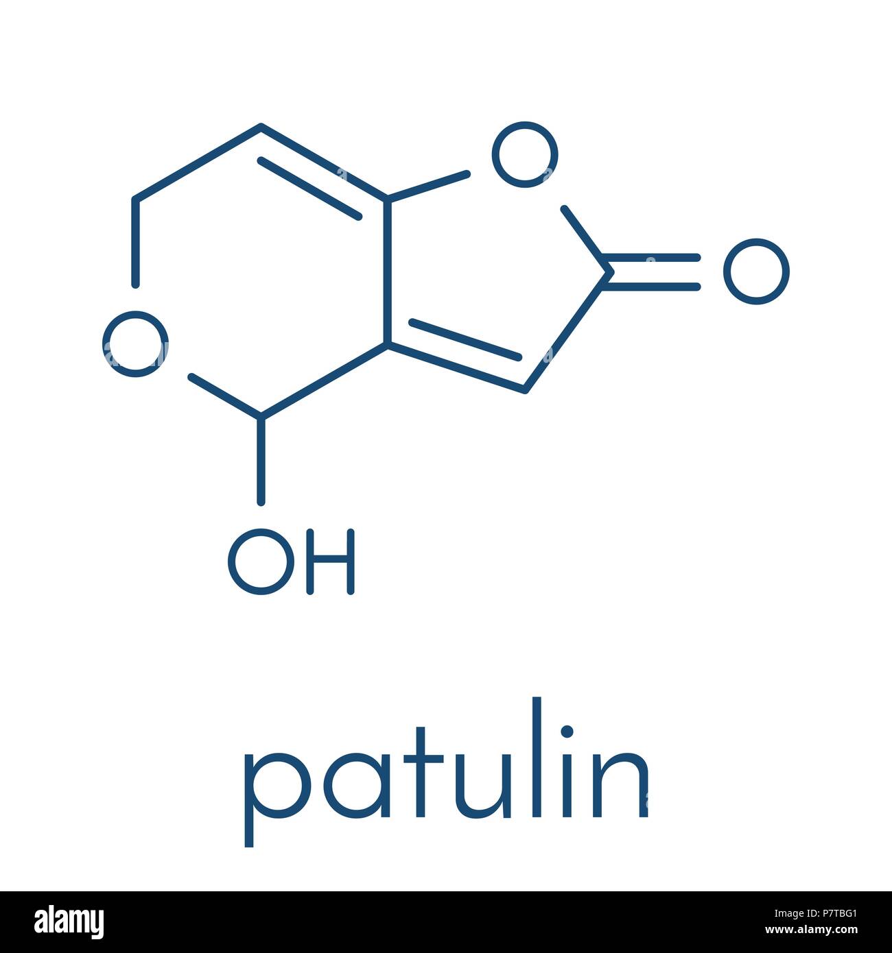Patulin mycotoxin molecule. Skeletal formula Stock Vector Image & Art ...