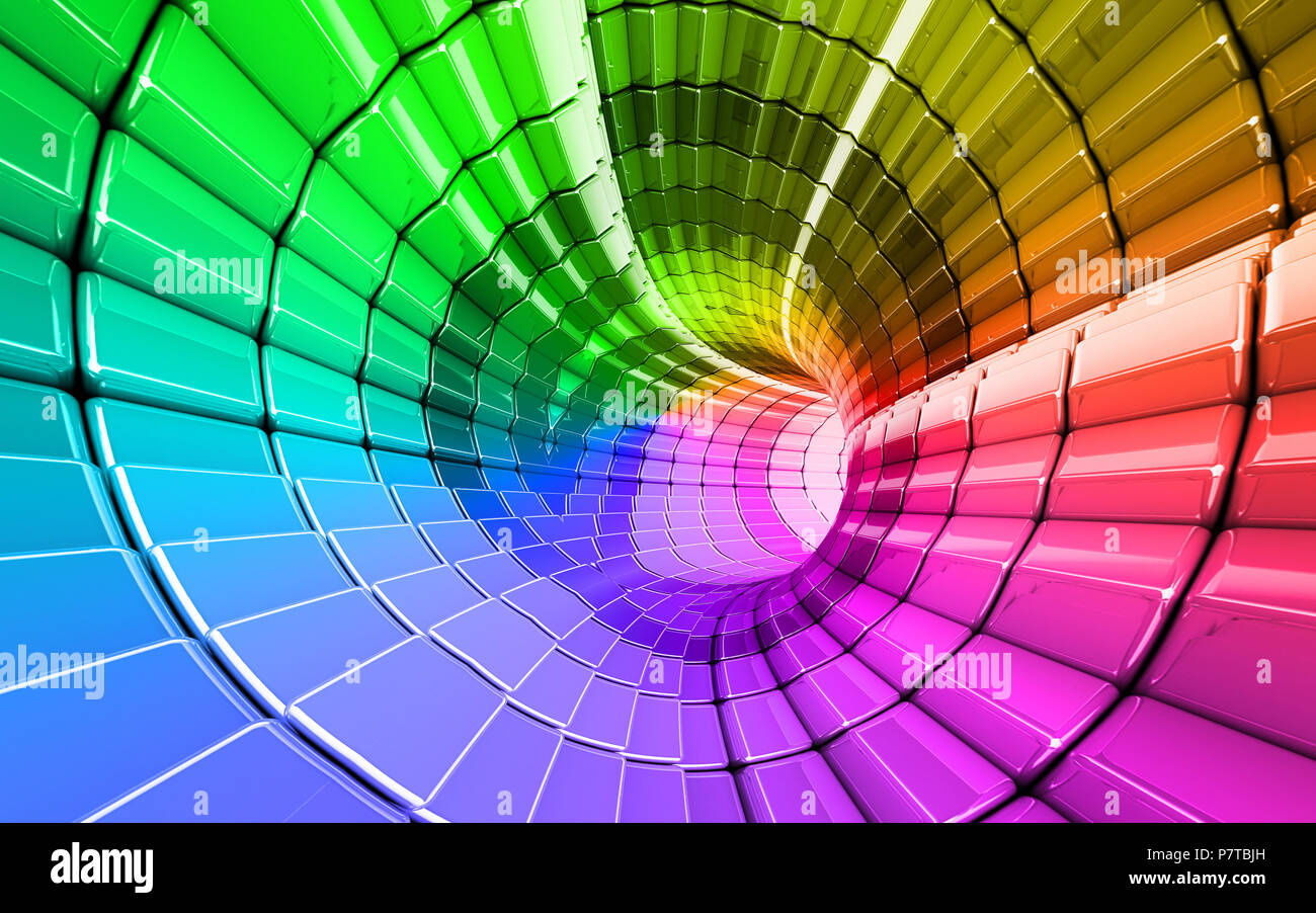 Rainbow colors technology background panorama Stock Photo - Alamy