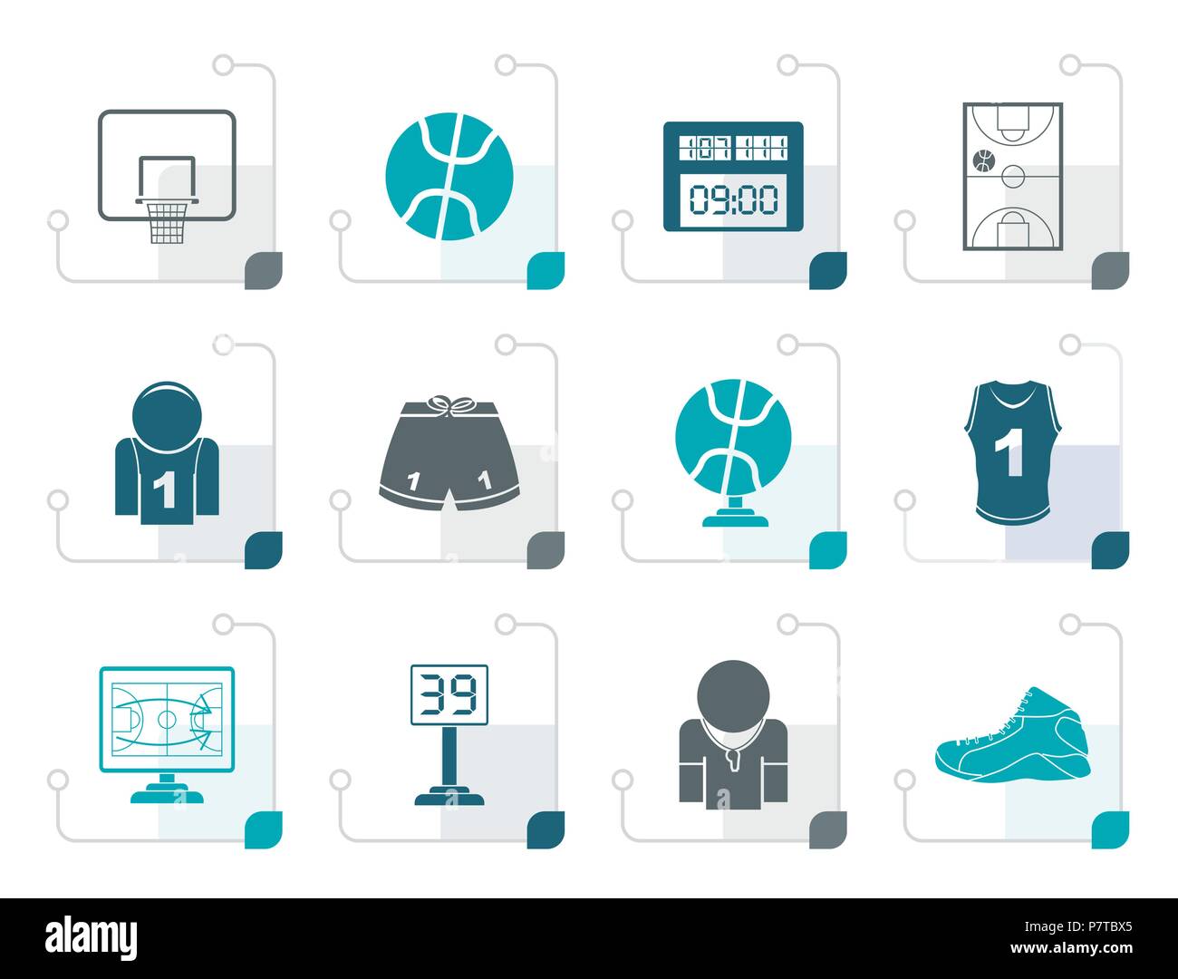 Basketball hoop and clock hi-res stock photography and images - Alamy