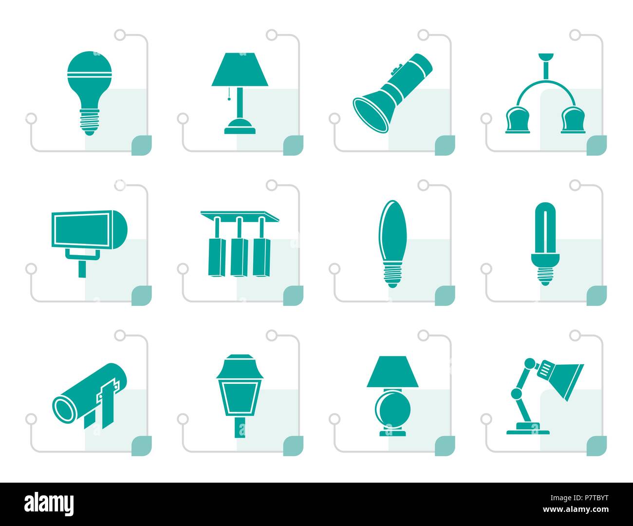 Pendant lighting Stock Vector Images - Alamy