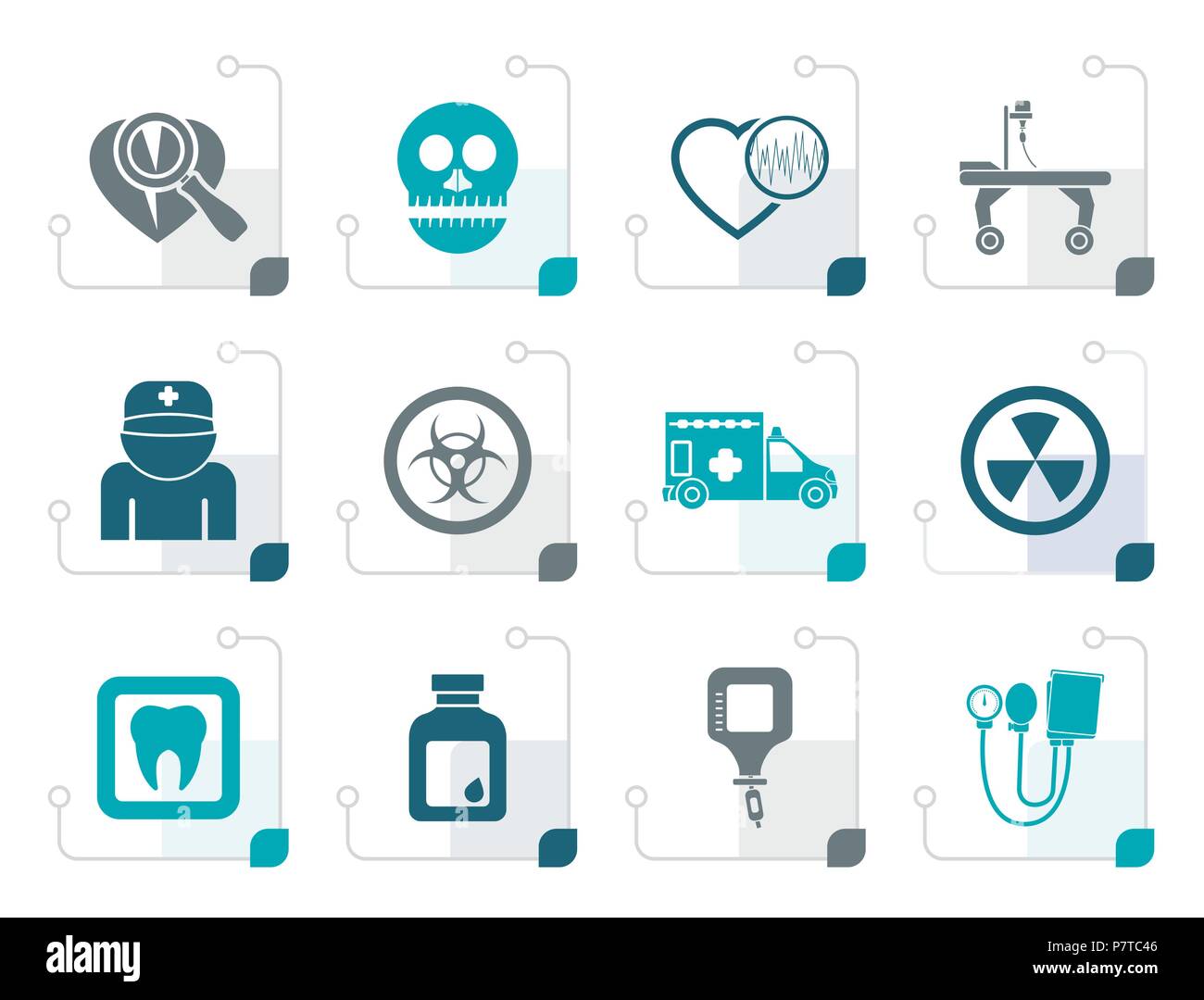 Hospital computer bed Cut Out Stock Images & Pictures - Alamy