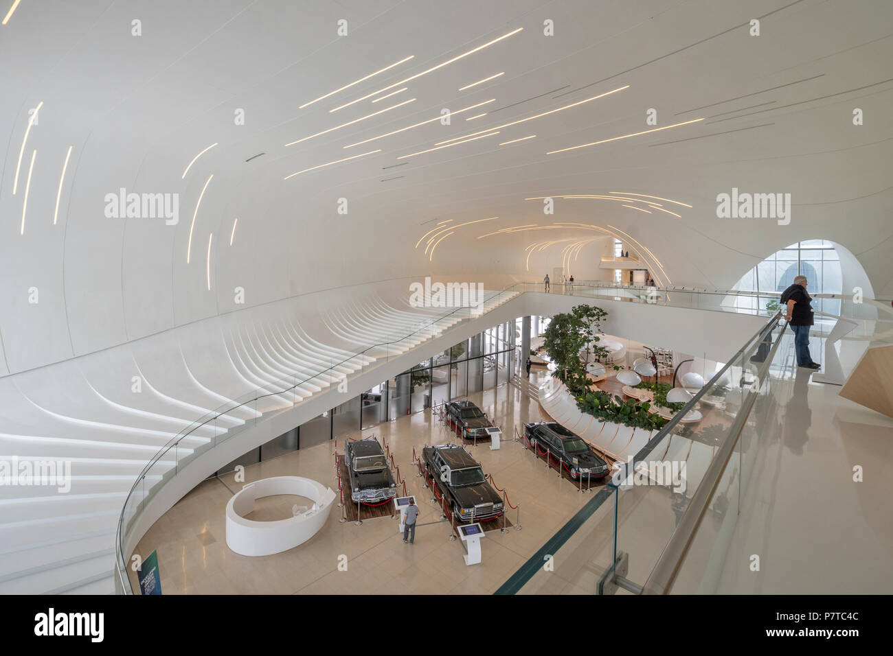 Interior view of The Heydar Aliyev Center,Baku,Azerbaijan Stock Photo ...