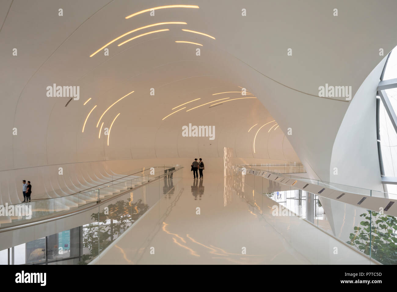 Interior view of The Heydar Aliyev Center,Baku,Azerbaijan Stock Photo ...
