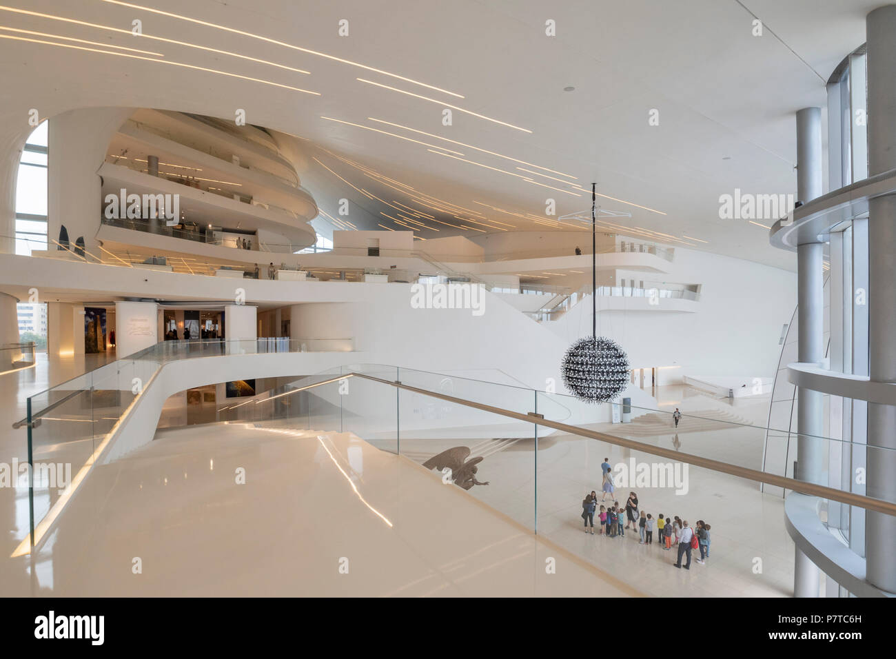 Interior view of The Heydar Aliyev Center,Baku,Azerbaijan Stock Photo ...