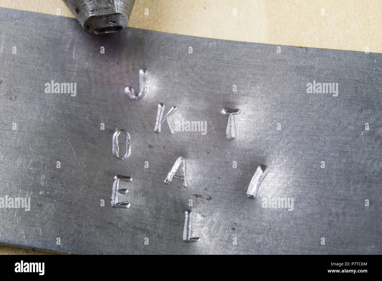 Metal stamps for stamping numbers and letters in metal. Embossed ...