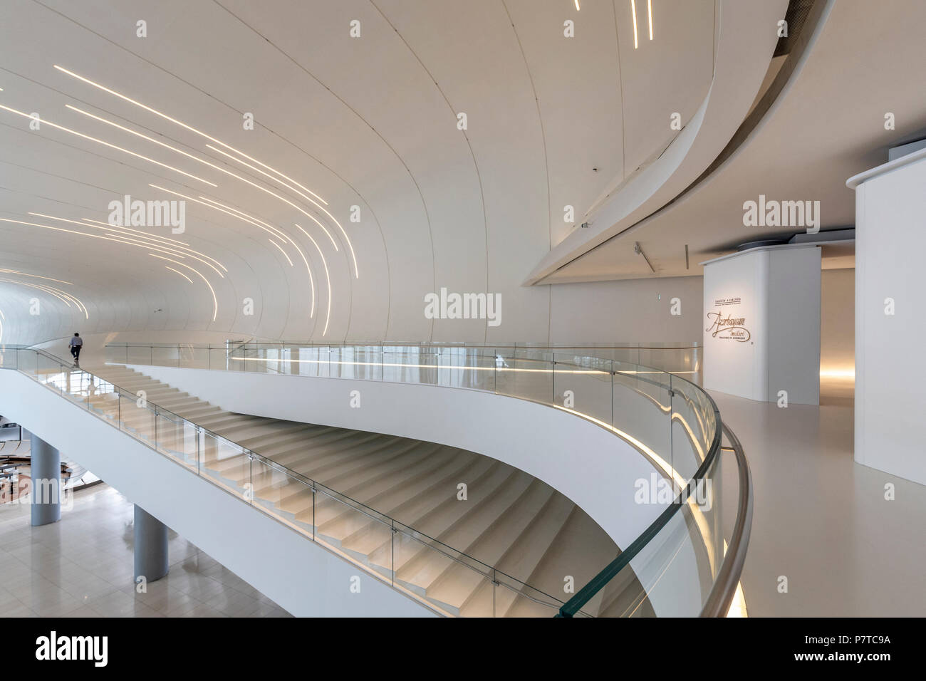 Interior view of The Heydar Aliyev Center,Baku,Azerbaijan Stock Photo ...