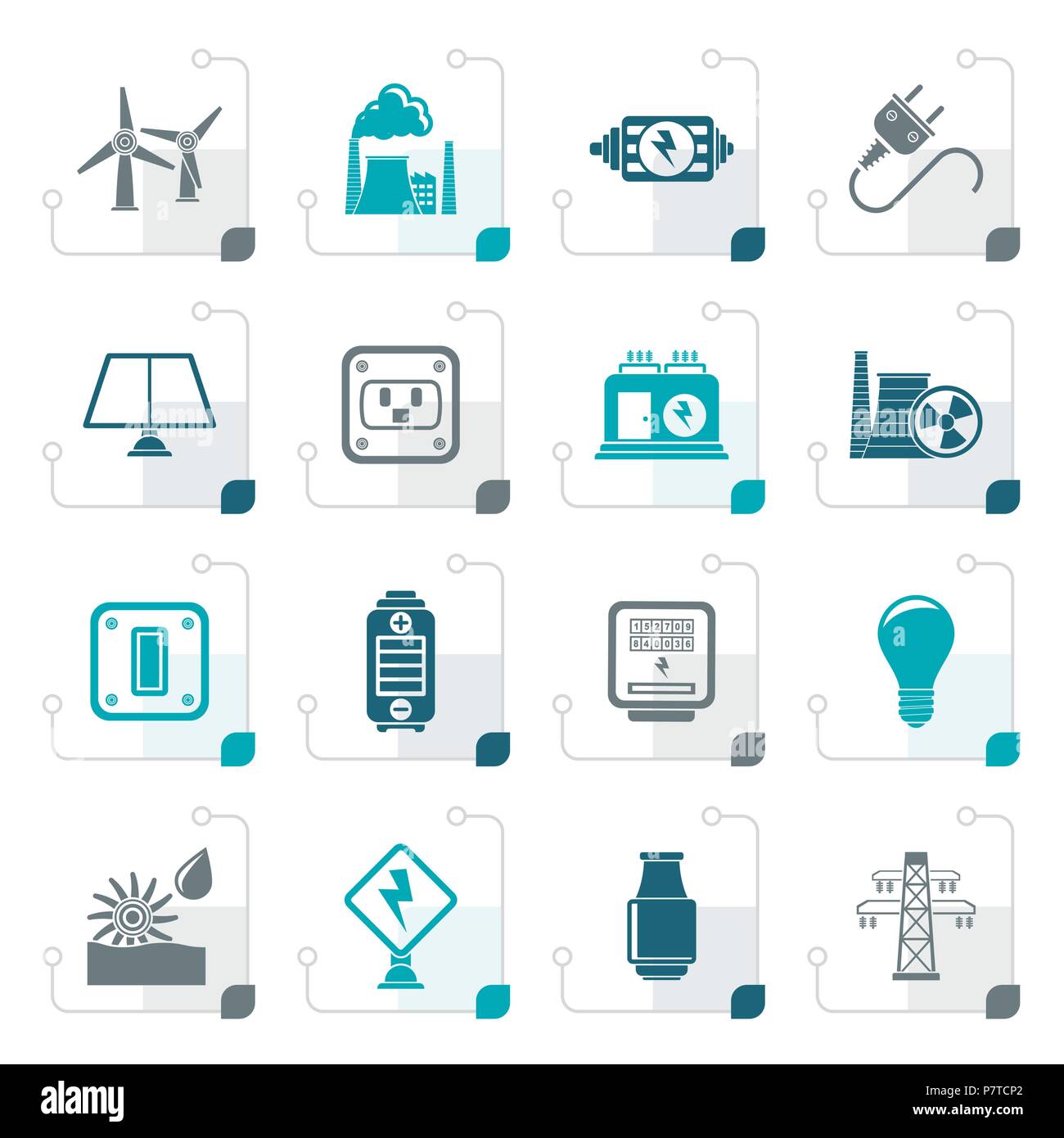 Power plant meter Stock Vector Images - Alamy
