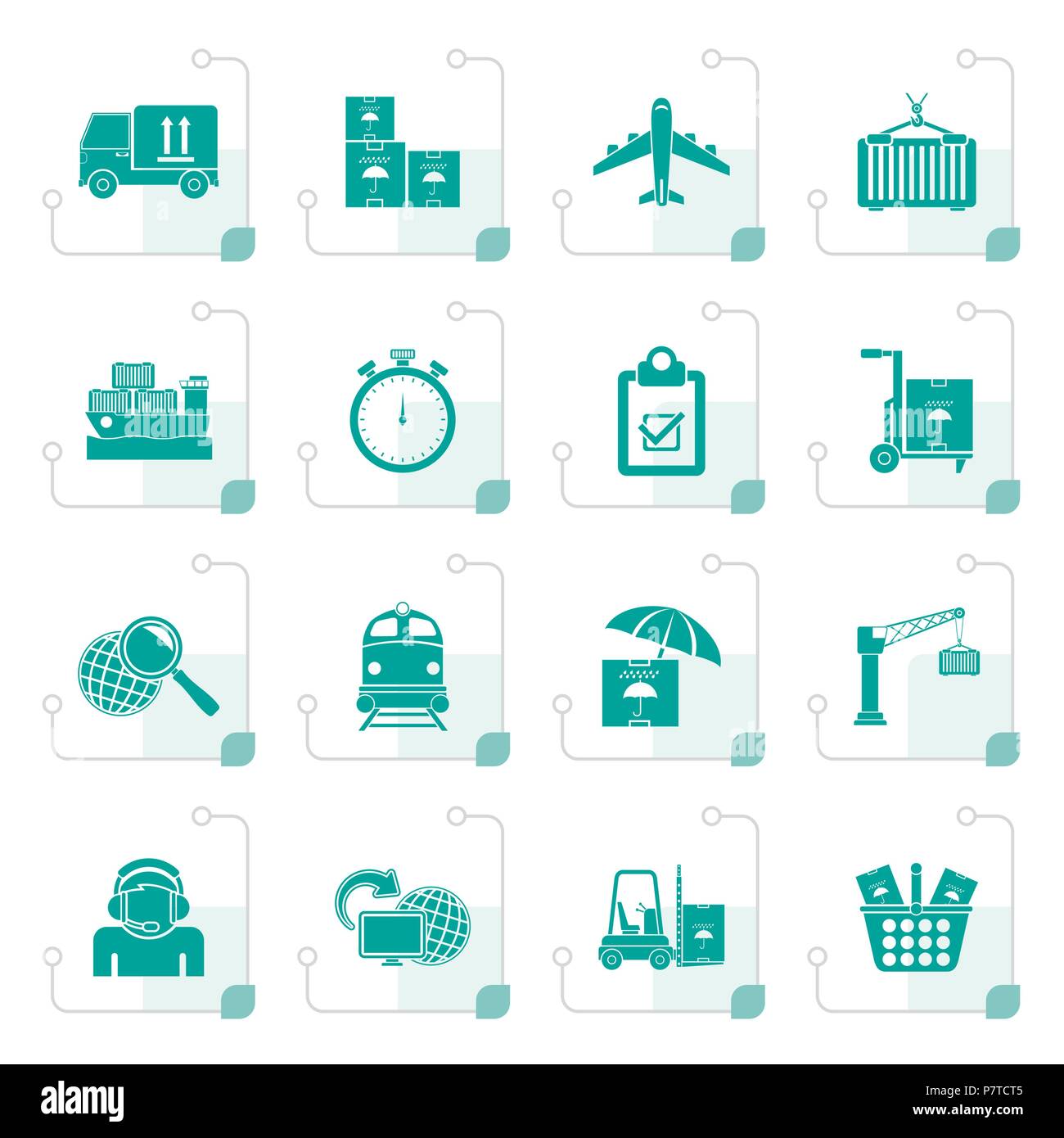 Stylized cargo ship hi-res stock photography and images - Alamy