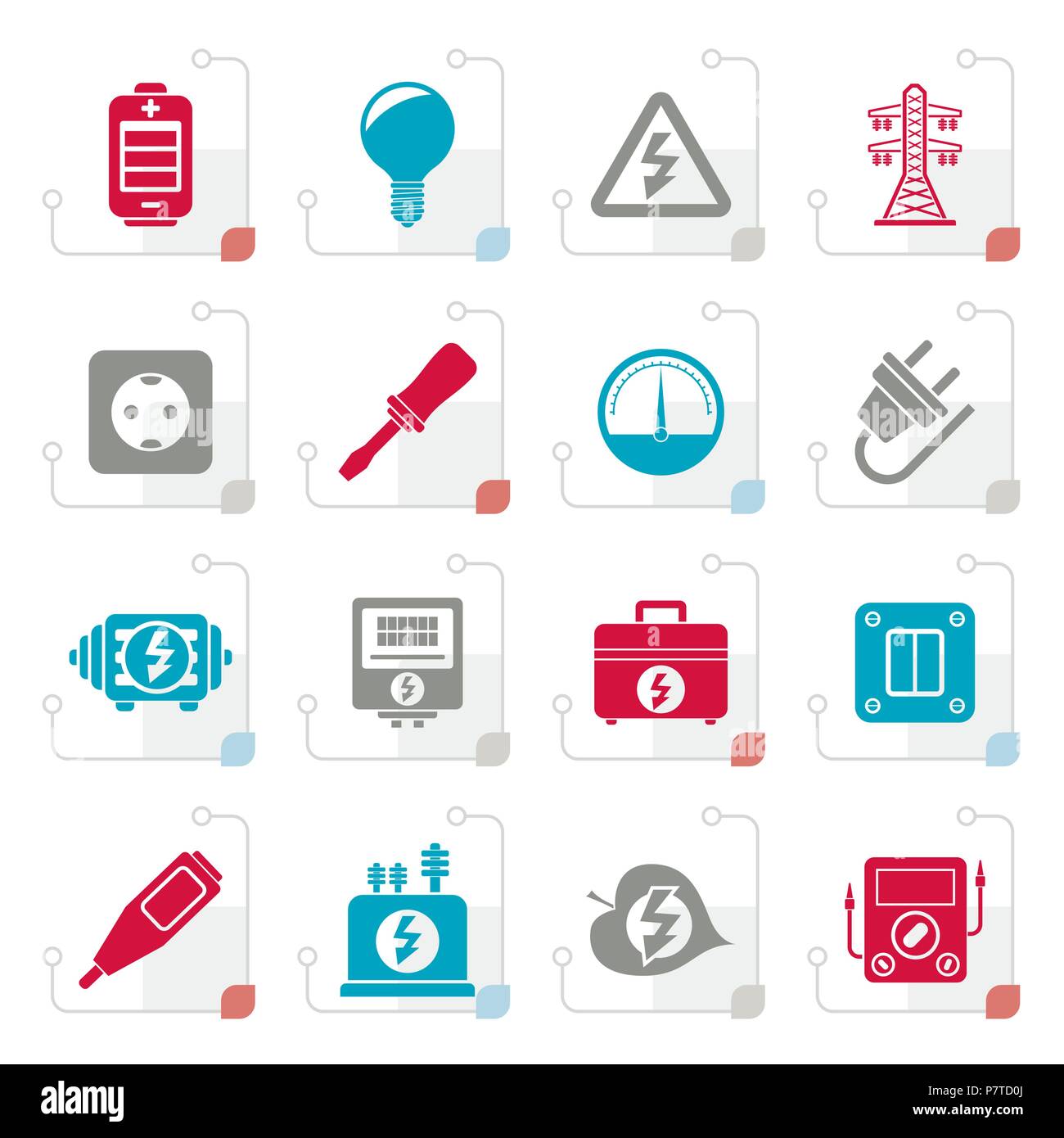 Electricity substation warning sign Stock Vector Images - Alamy