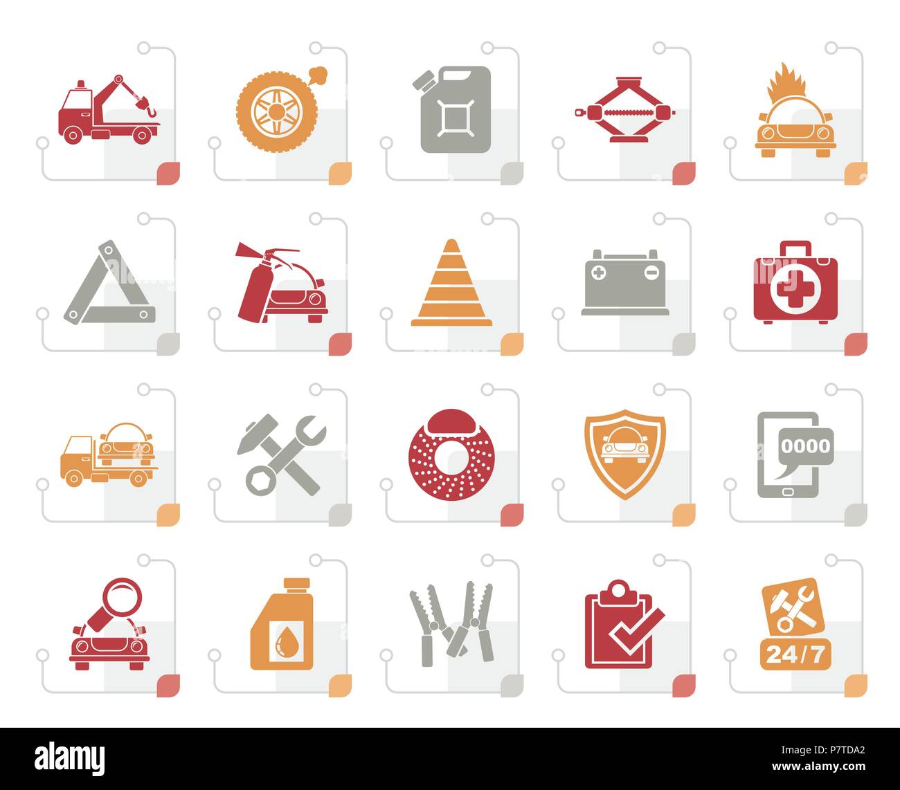 Emergency roadside help Stock Vector Images - Alamy