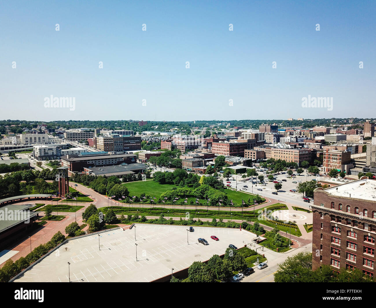 Downtown omaha aerial hi-res stock photography and images - Alamy