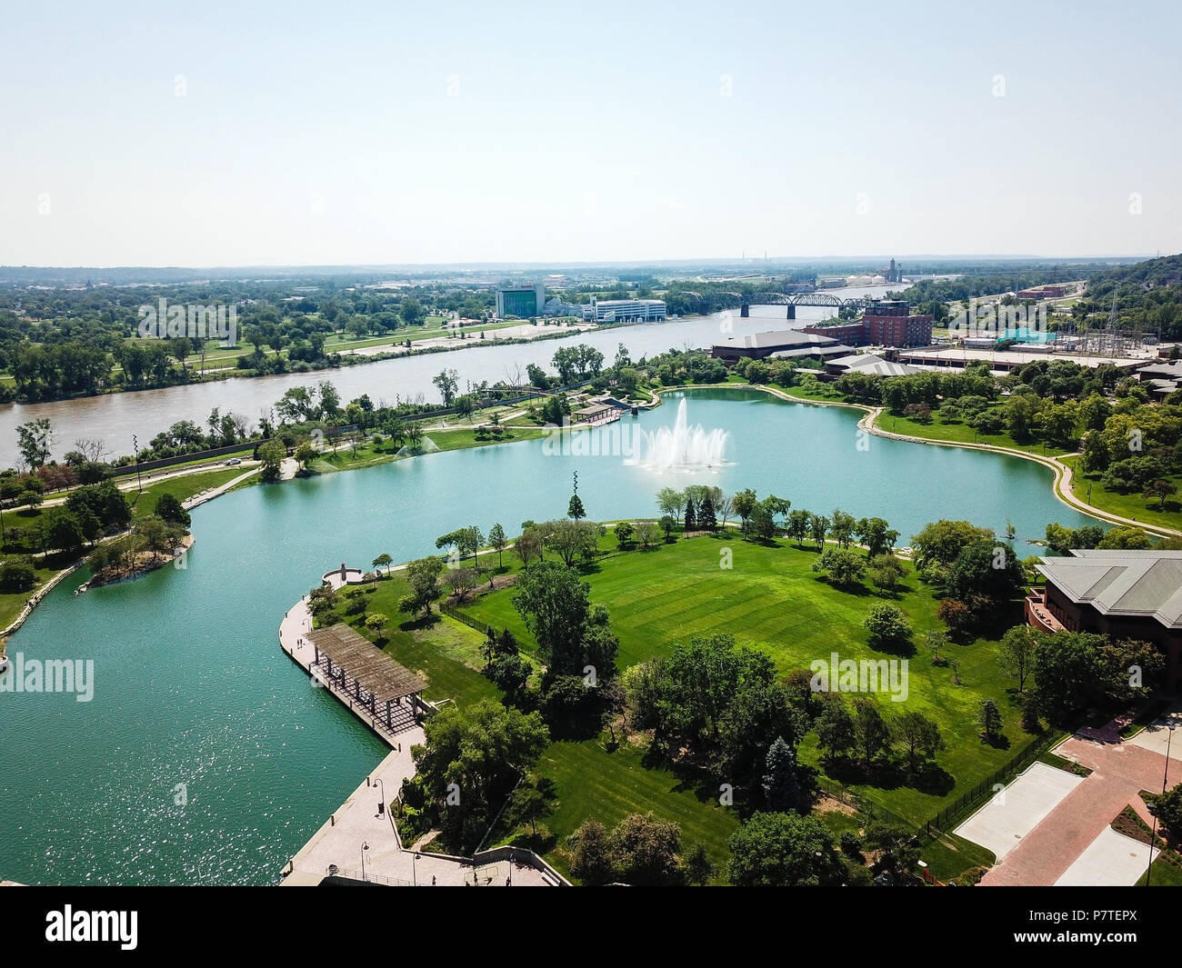 Downtown omaha aerial hi-res stock photography and images - Alamy