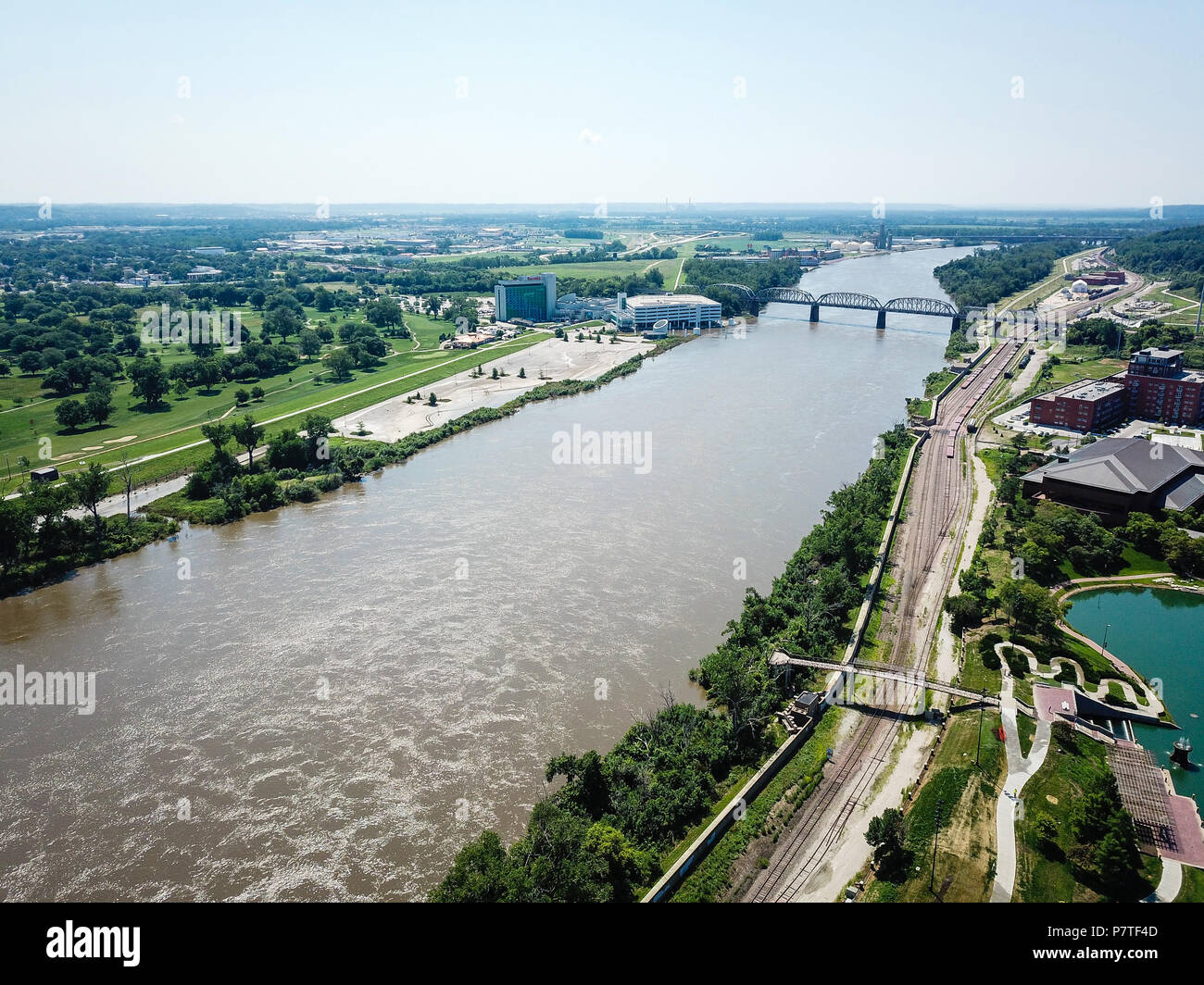 Downtown omaha aerial hi-res stock photography and images - Alamy