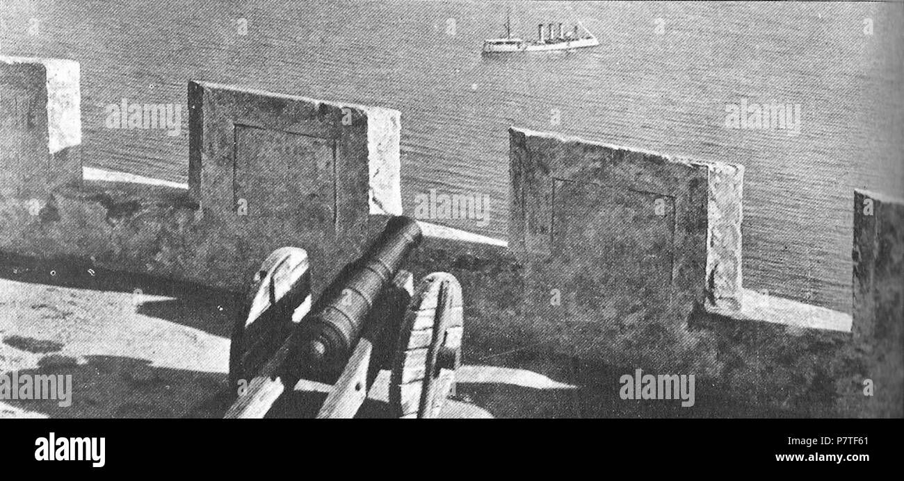 English: Imperial German cruiser 'Berlin' in the bay of Agadir, Morocco ...