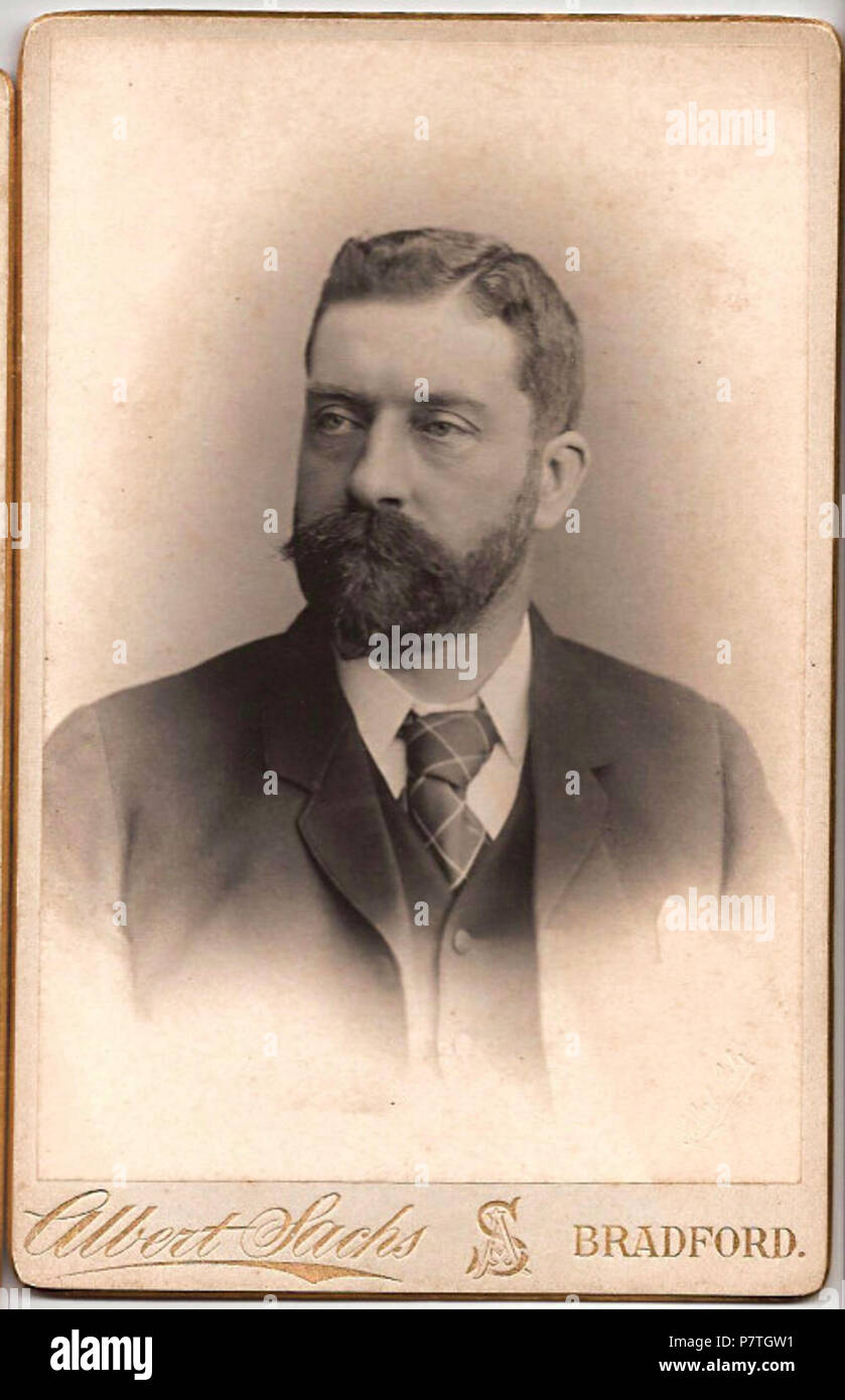 English: Portrait of John Cousin Horsfall (1846–1920), worsted spinner ...