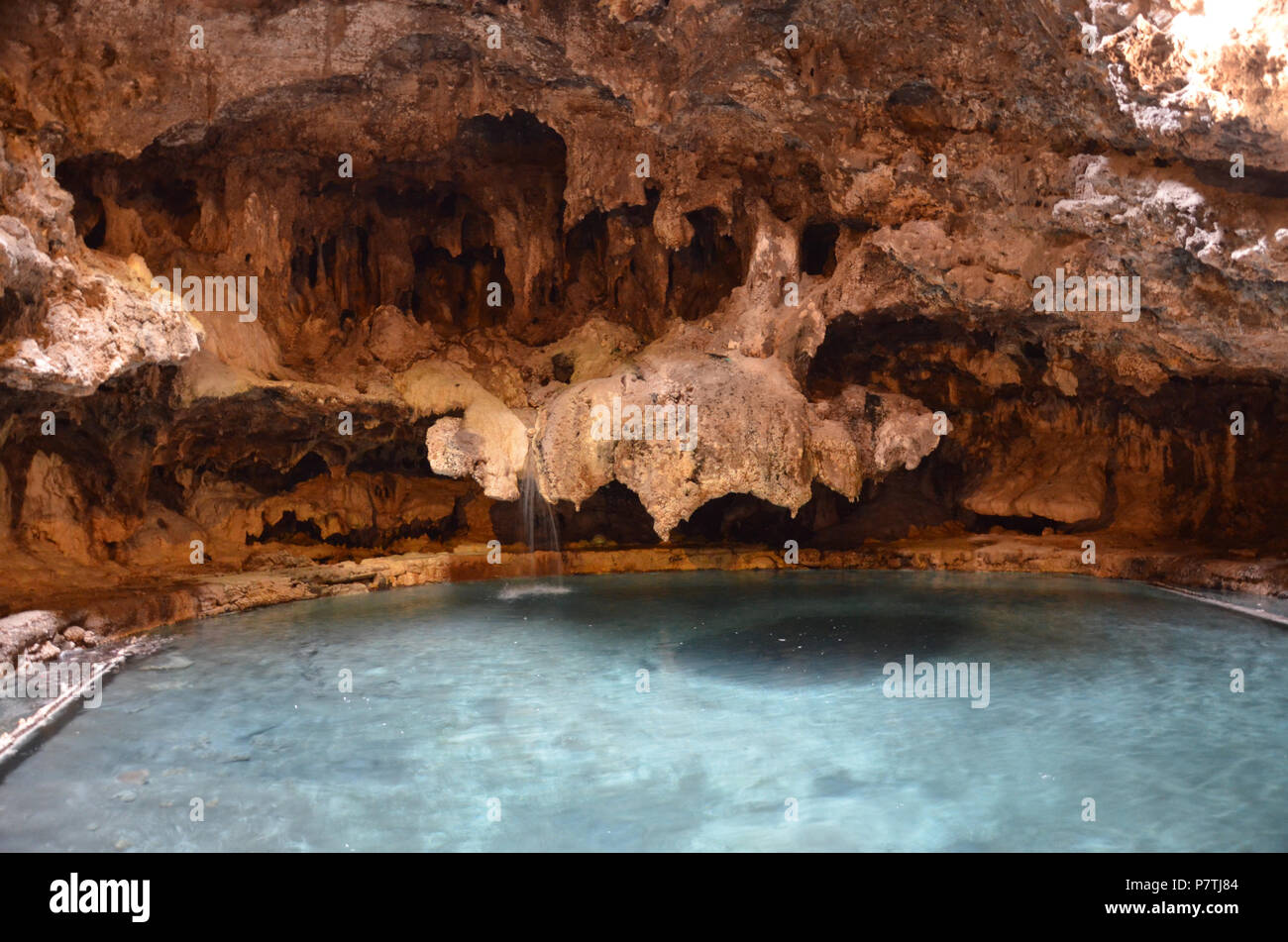 BANFF, AB / CANADA - JULY 27, 2017: Cave and Basin, whose grotto is ...