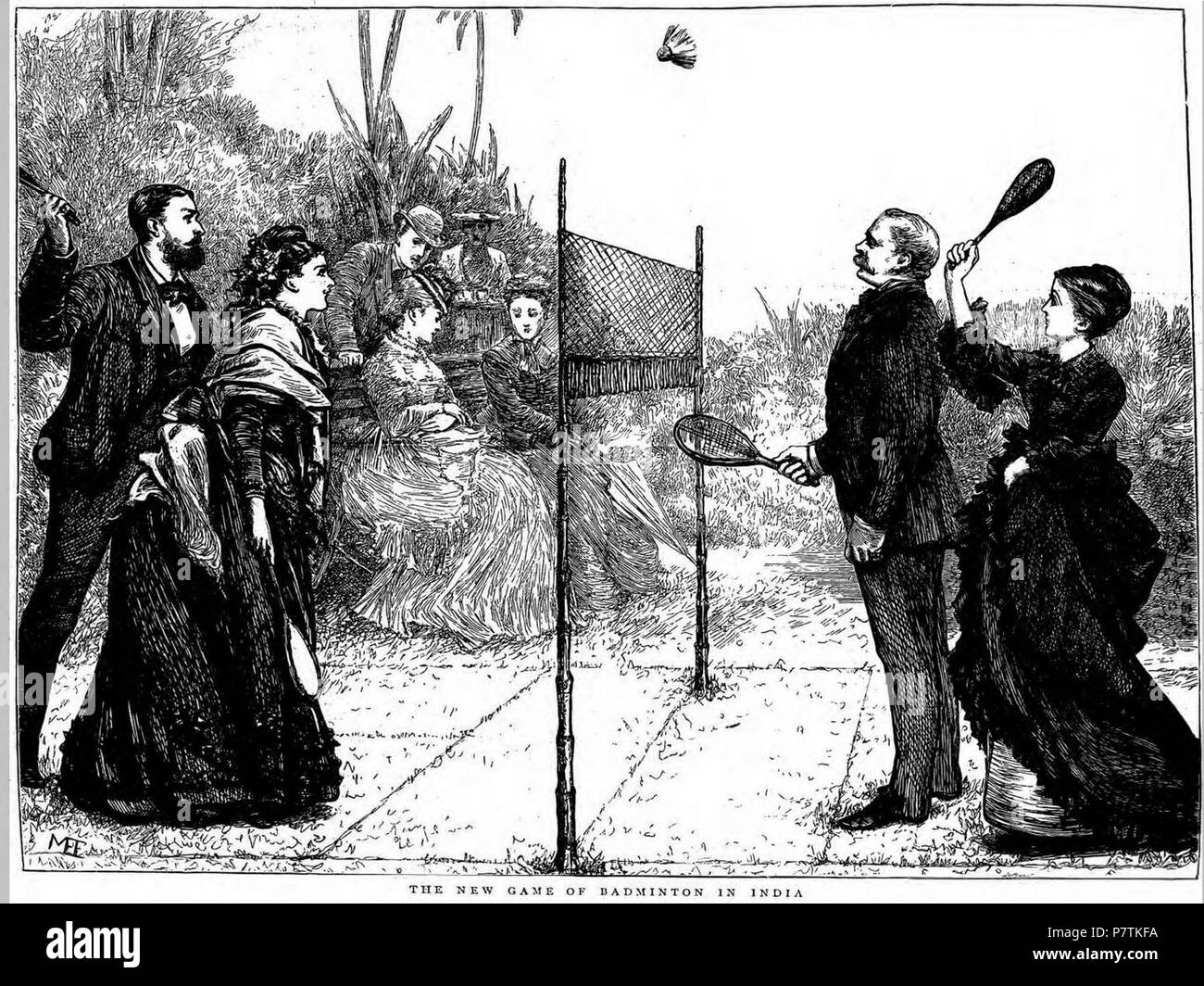 Badminton in india Black and White Stock Photos & Images - Alamy