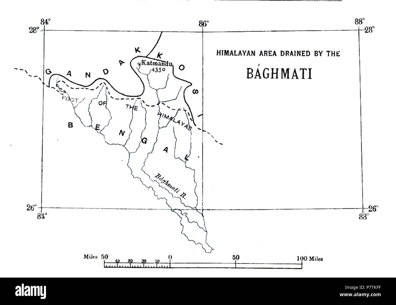 Map of the catchment zones for the Baghmati river . 1907 31 Baghmati ...