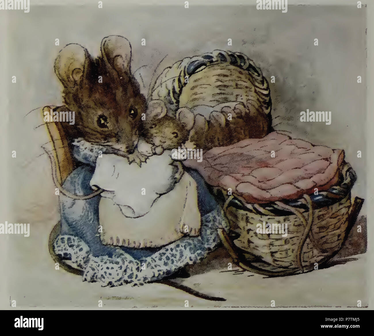 40 Beatrix Potter, Two Bad Mice, Hunca Munca babies Stock Photo - Alamy