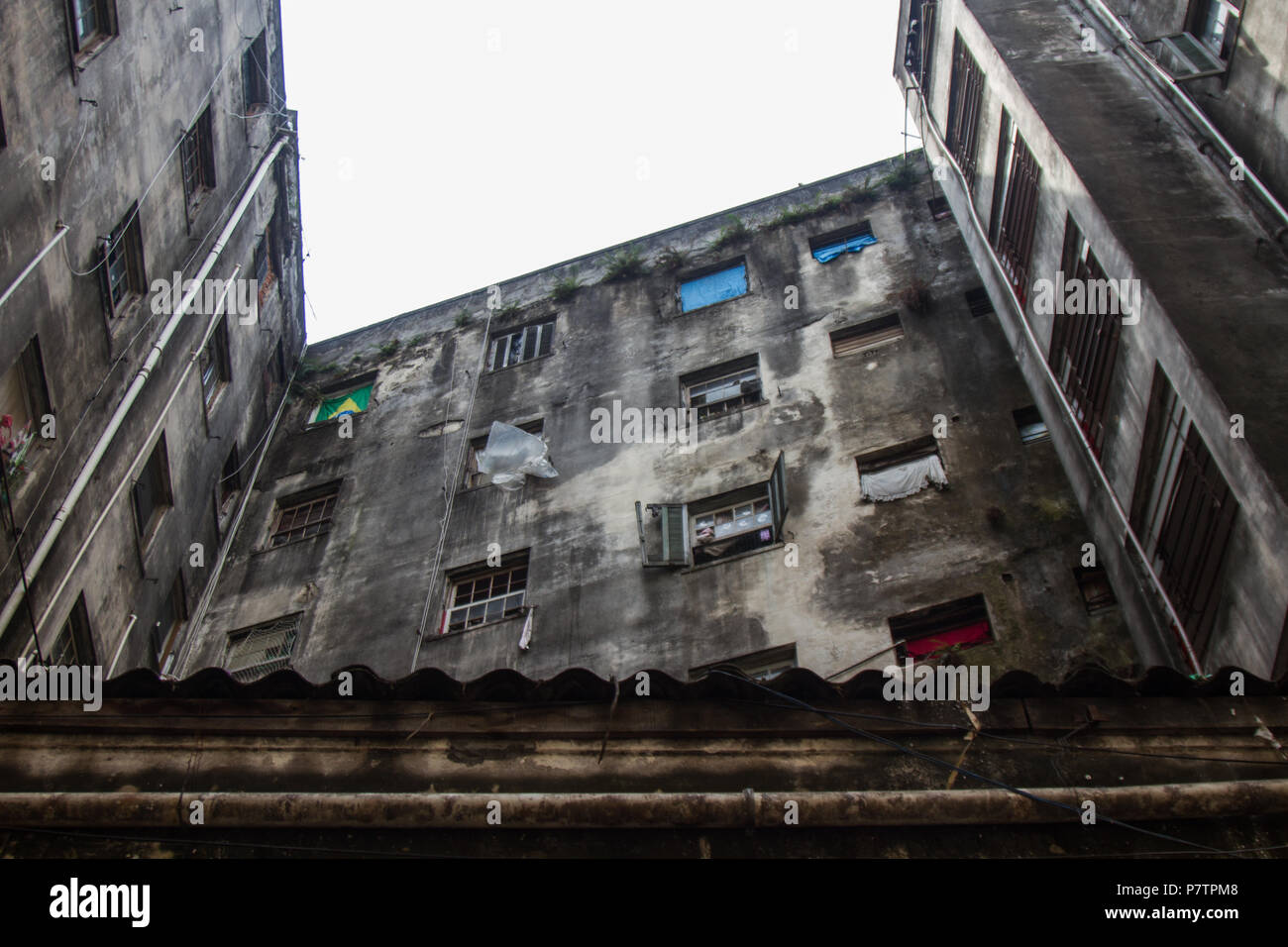 Shabby worn building. No people Stock Photo - Alamy