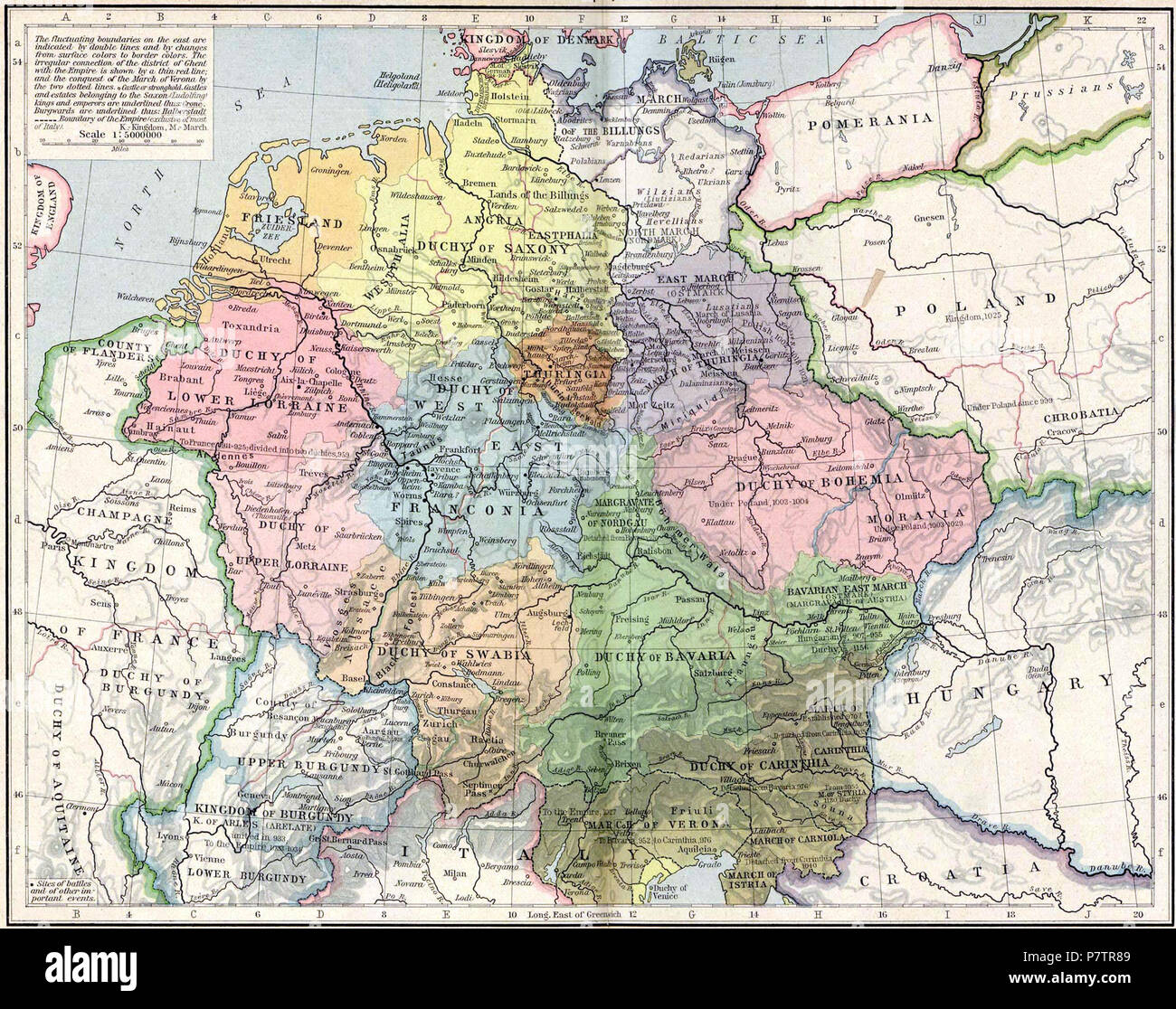 Medieval europe map early 11th century hi-res stock photography and ...