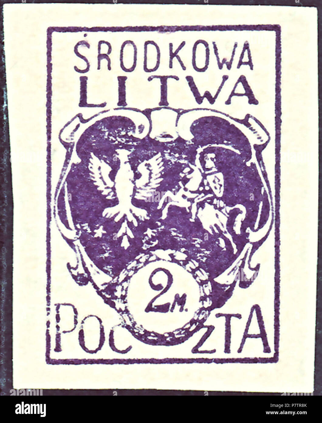 63 Central Lithuania 1920 MiNr 003B B002 Stock Photo - Alamy