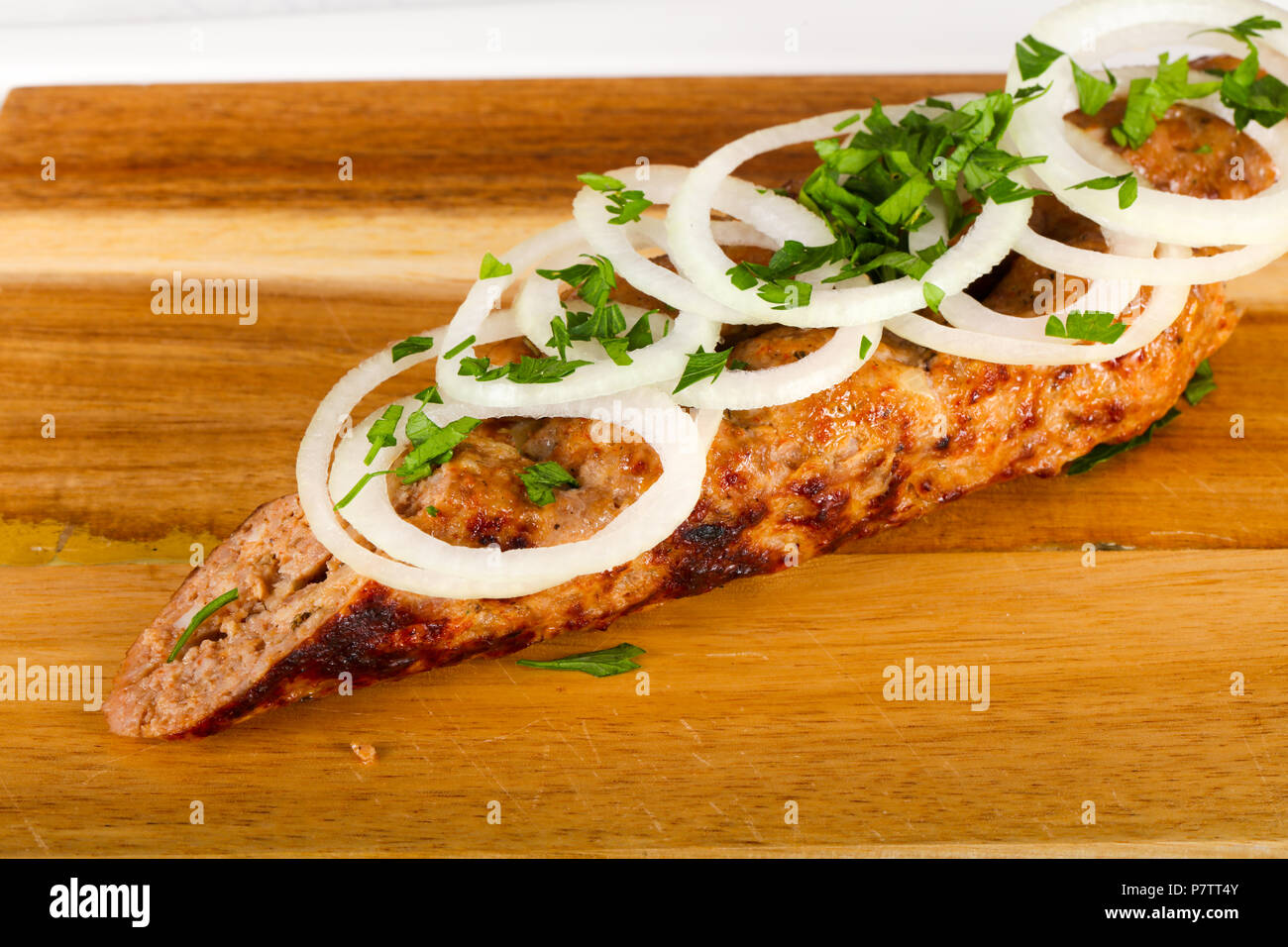 Beef kebab bbq Stock Photo - Alamy