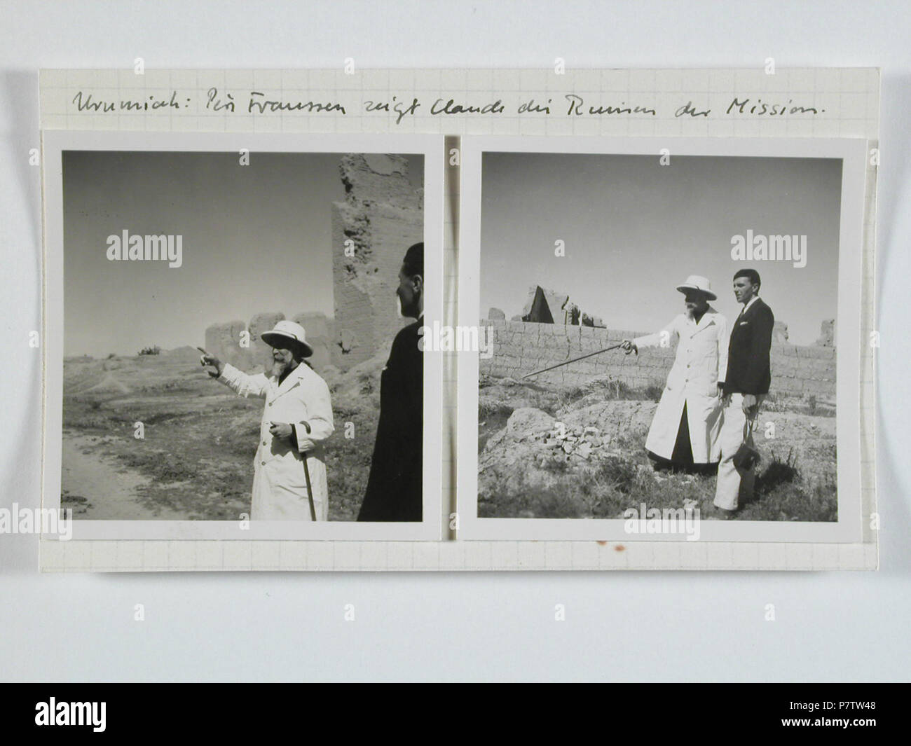 Persien, Urumiah (Urmia): Christliche Mission; Karteikarte: Claude ...