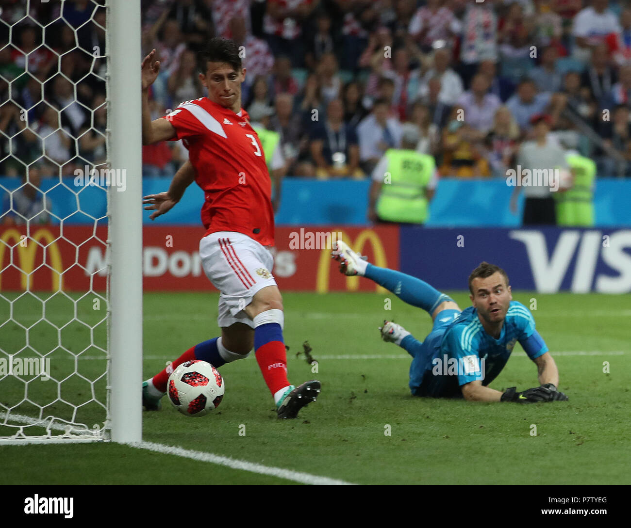 Russias goalkeeper igor akinfeev hi-res stock photography and images ...
