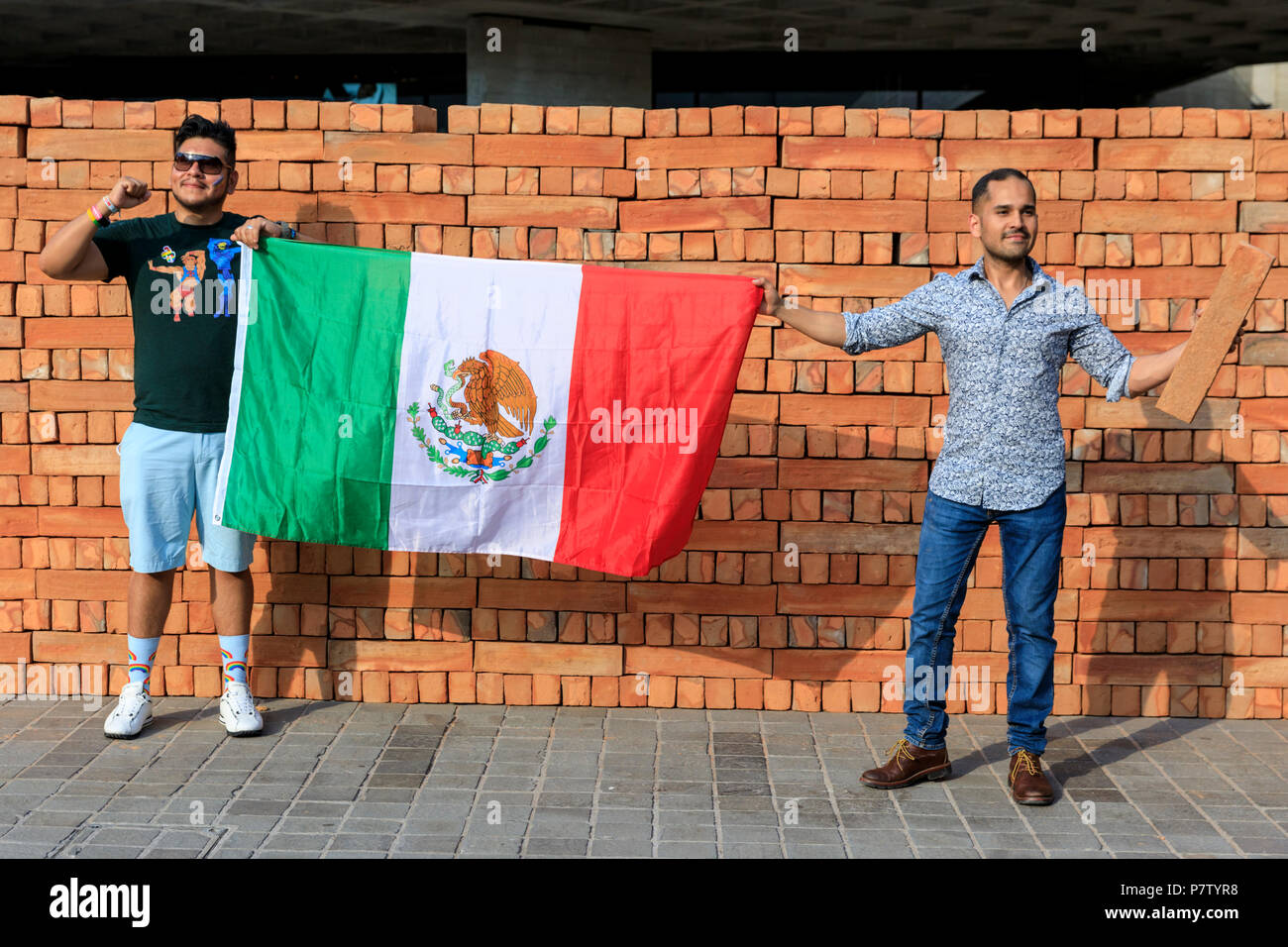 London, 7th July 2018. Mexican Artist Bosco Sodi created a 2x8 metre ...