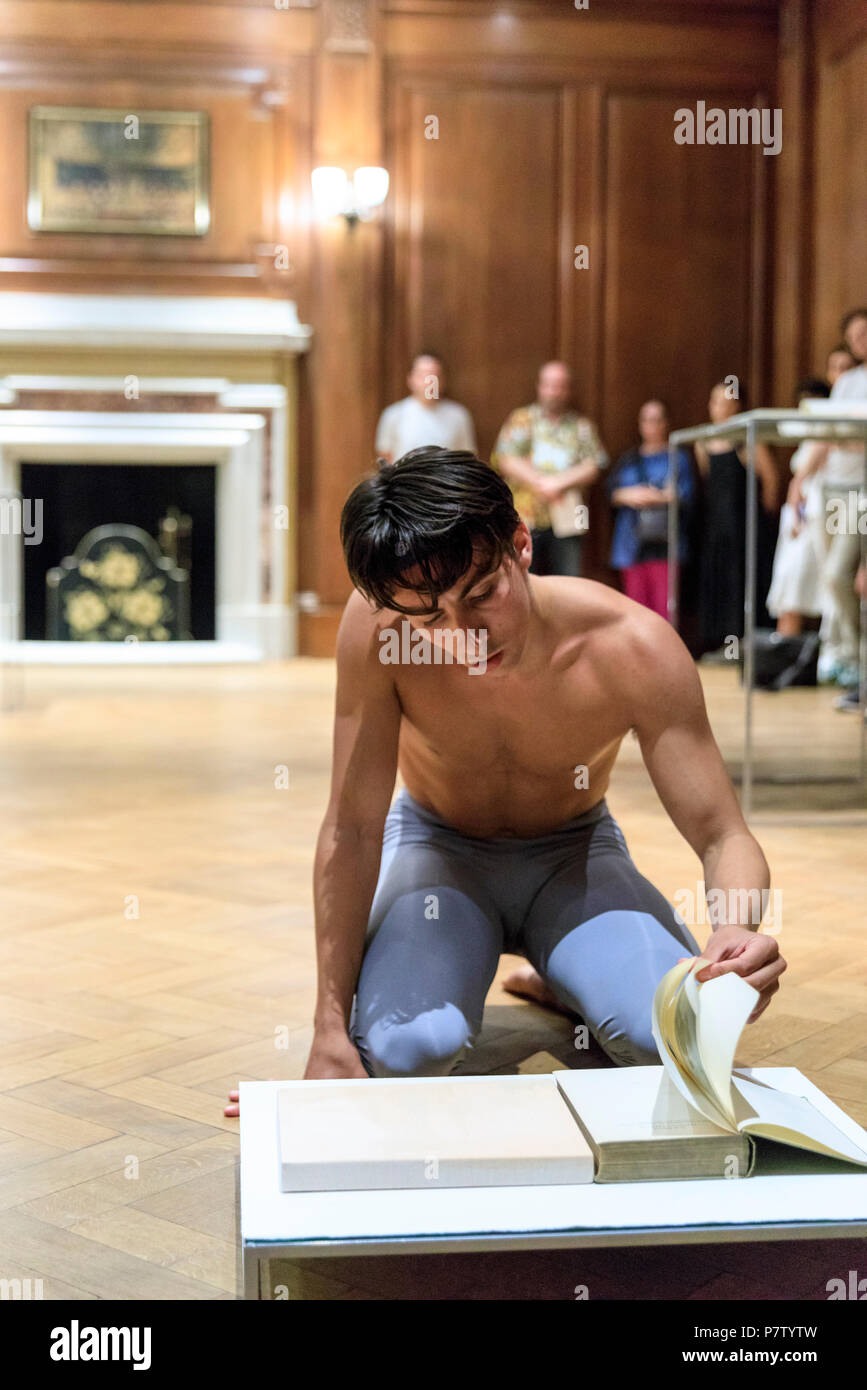 London, 7th July 2018. Artist Jane Bustin's 'The Nijinsky Project ...