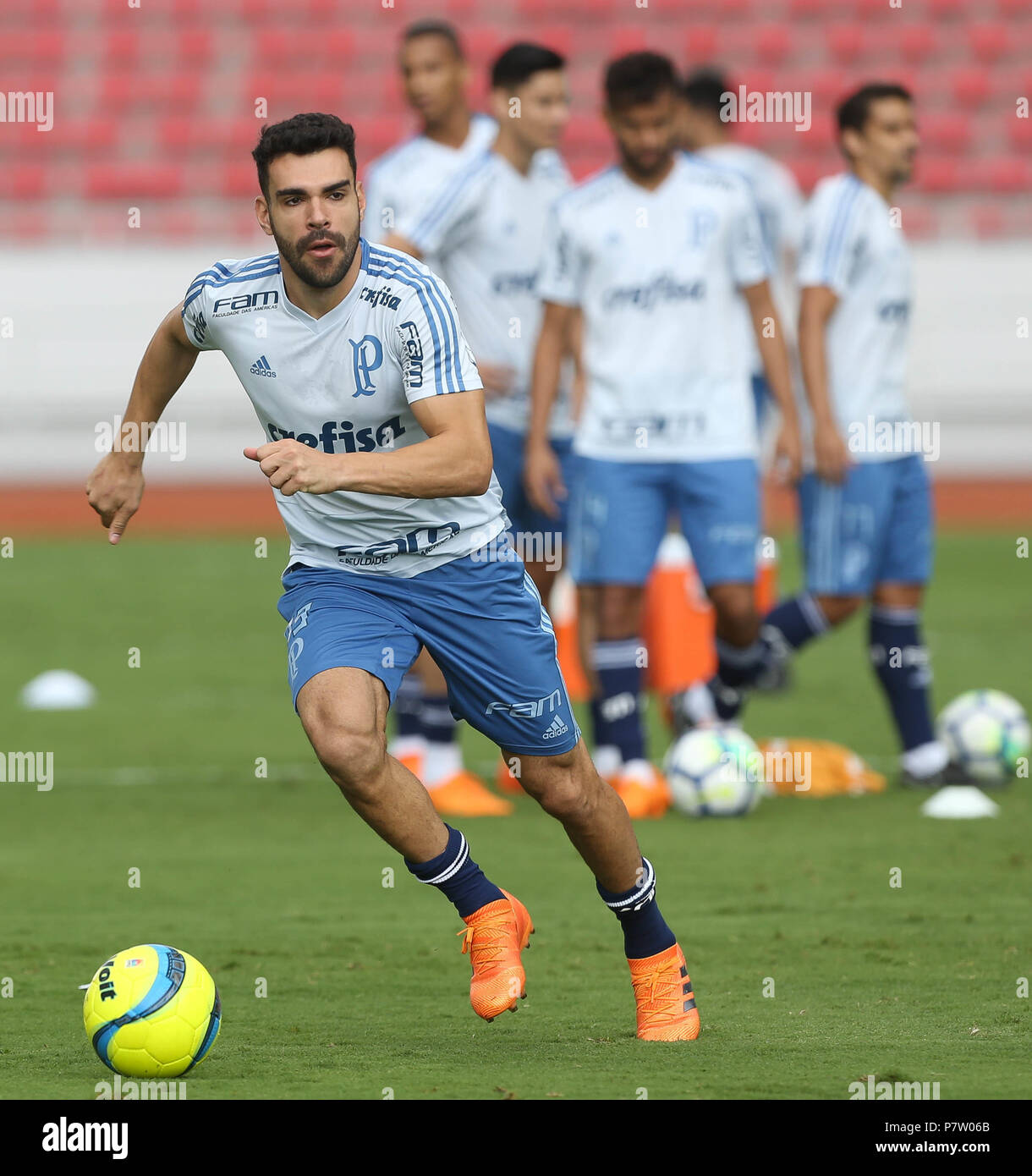 San Jose, Estados Unidos. 07th July, 2018. Player Bruno Henrique, SE ...