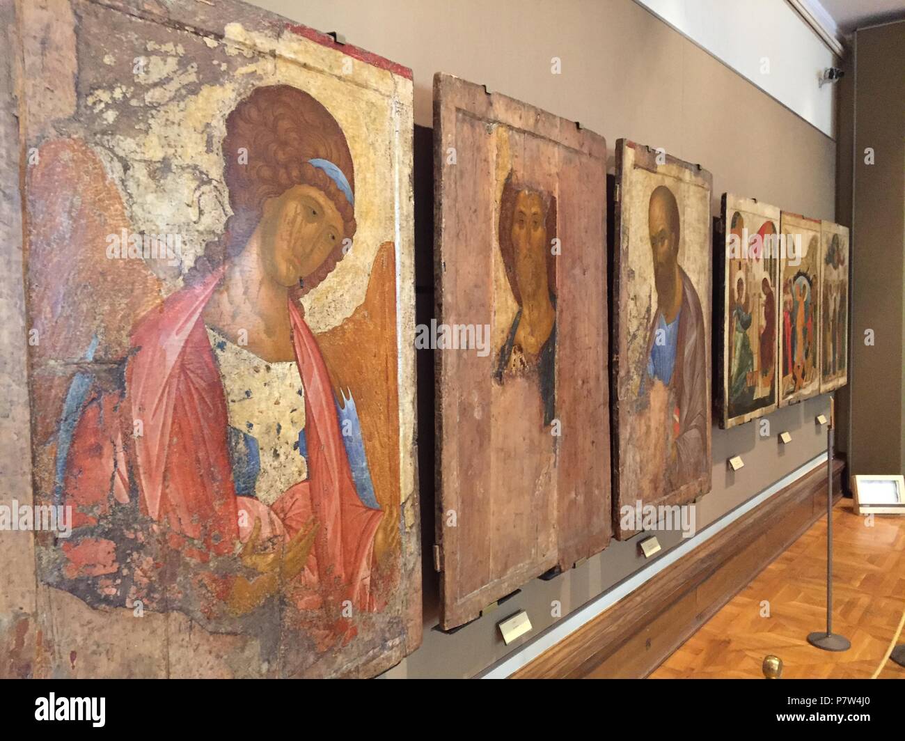 Moscow, Russia. 25th Mar, 2018. A view of a series of master pieces by ...